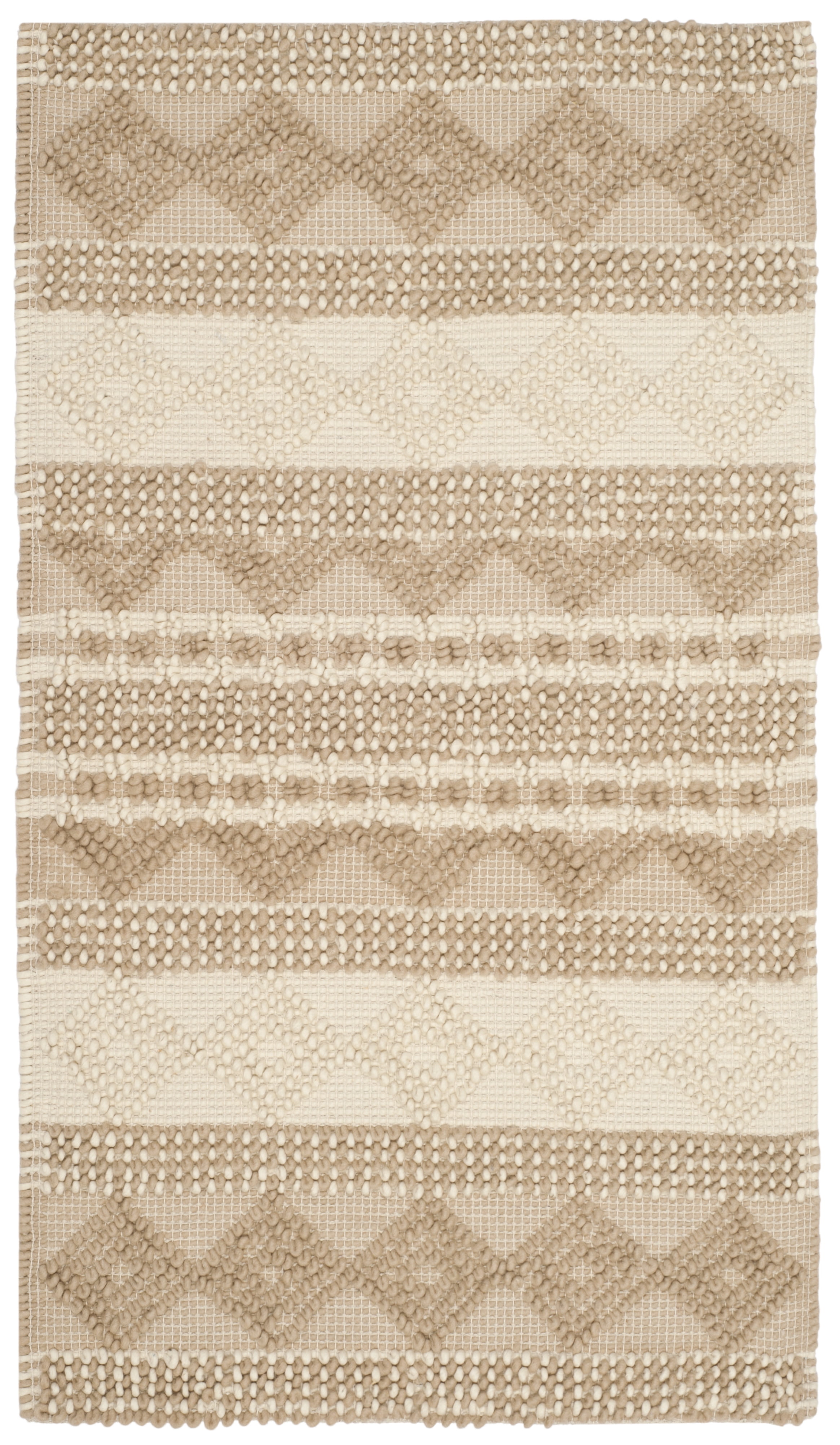 Natura Carly Geometric Braided Wool Area Rug - 3 x 5 - Walmart.com