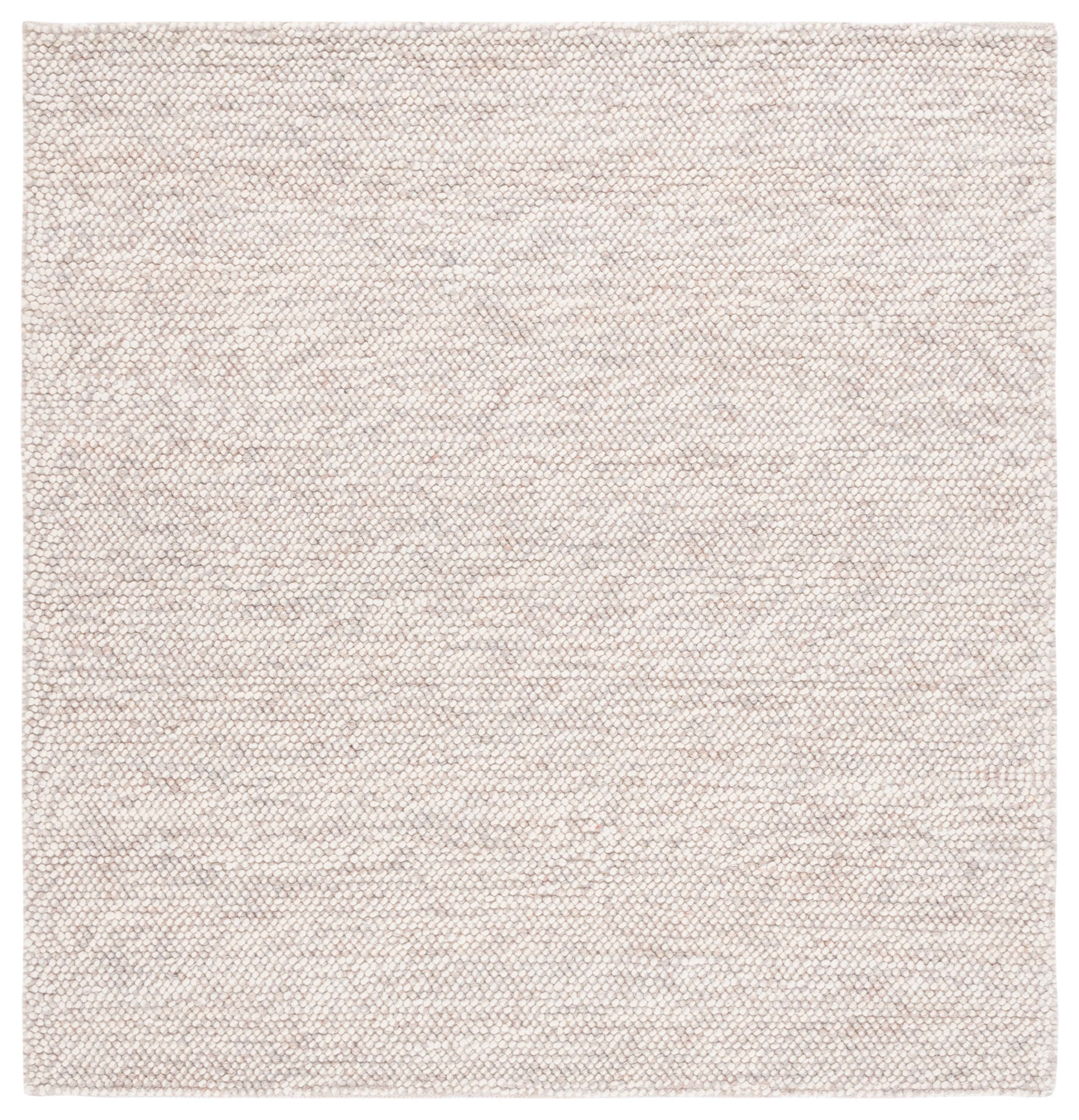 SAFAVIEH Natura Finn Distressed Area Rug, Beige/Ivory, 6' x 6' Square ...