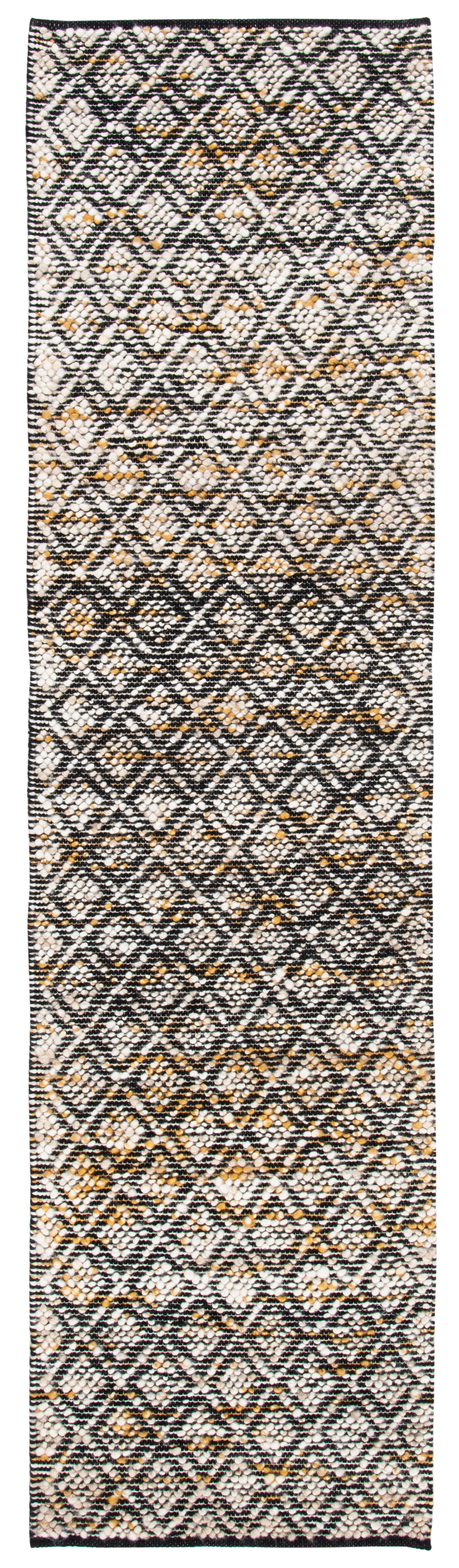 SAFAVIEH Natura Harold Diamond Runner Rug, Ivory/Yellow, 2'3" x 9 ...