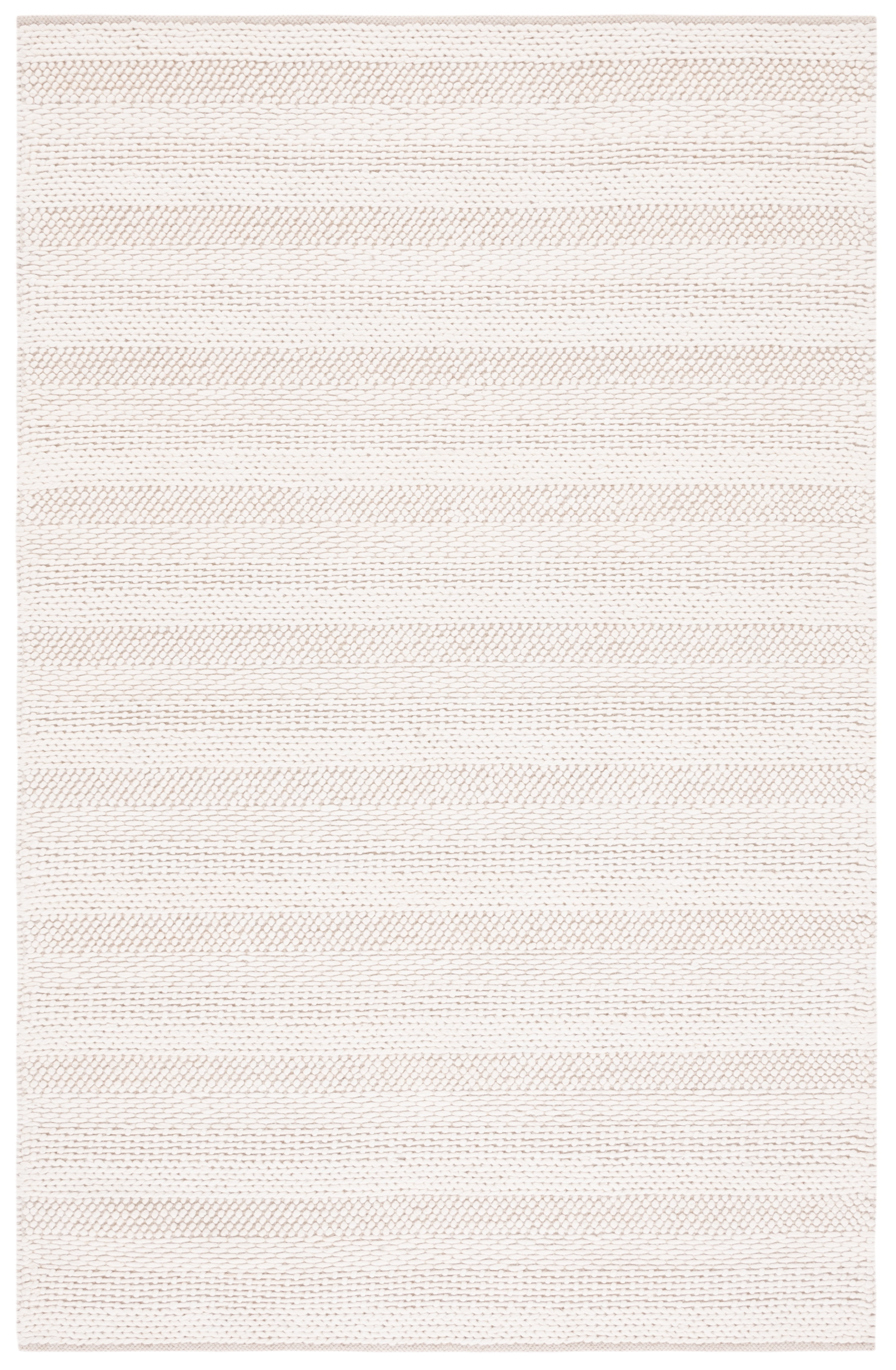 SAFAVIEH Natura Hester Striped Wool Area Rug, Ivory, 5' x 8' - Walmart.com