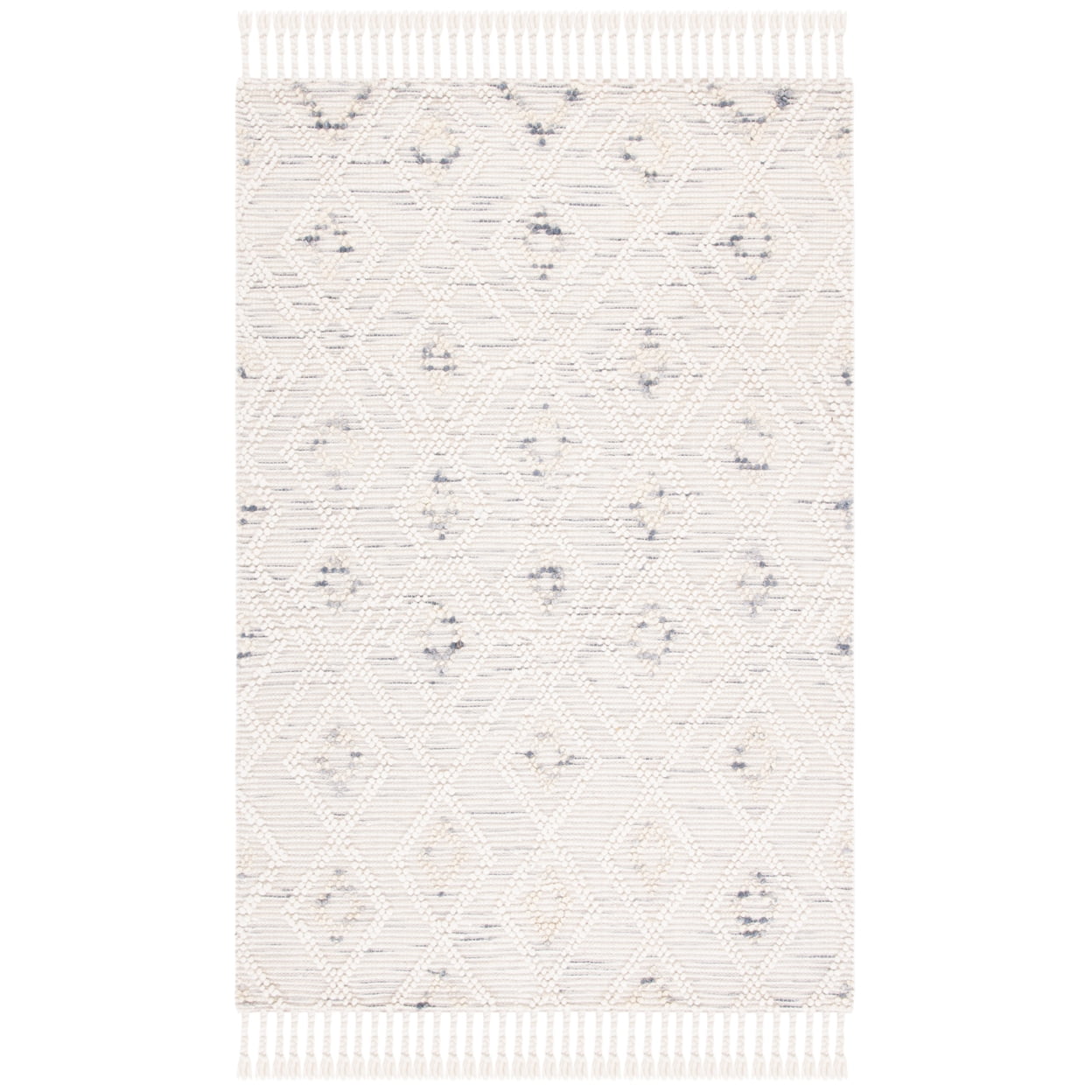 SAFAVIEH Natura Merrill Diamond Area Rug, Ivory/Grey, 5' x 8' - Walmart.com