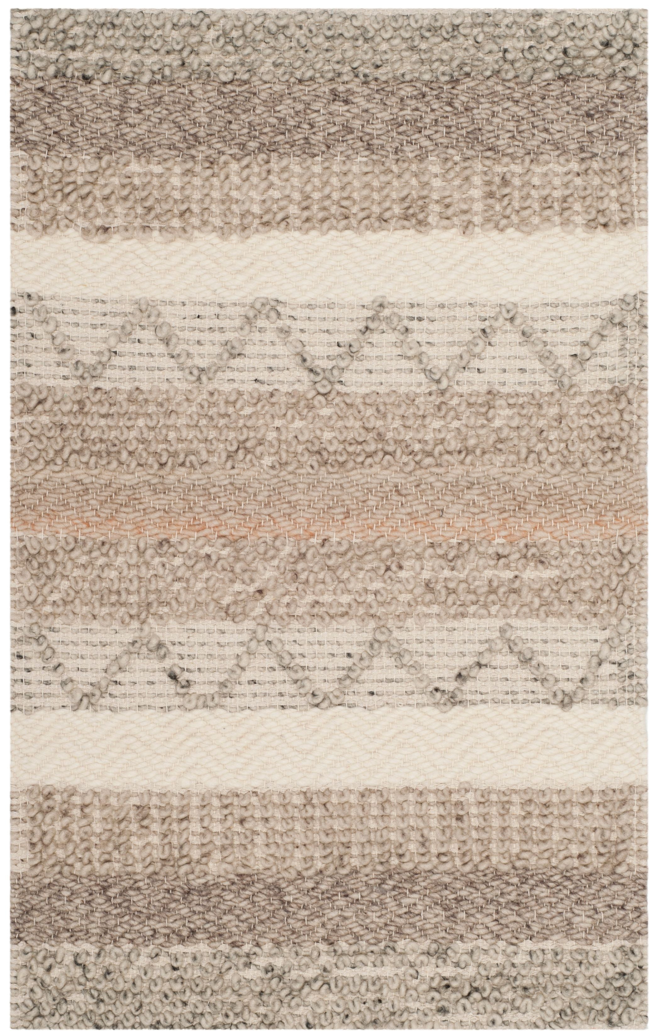 SAFAVIEH Natura Rylan Braided Striped Wool Area Rug, Beige, 2' x 3 ...