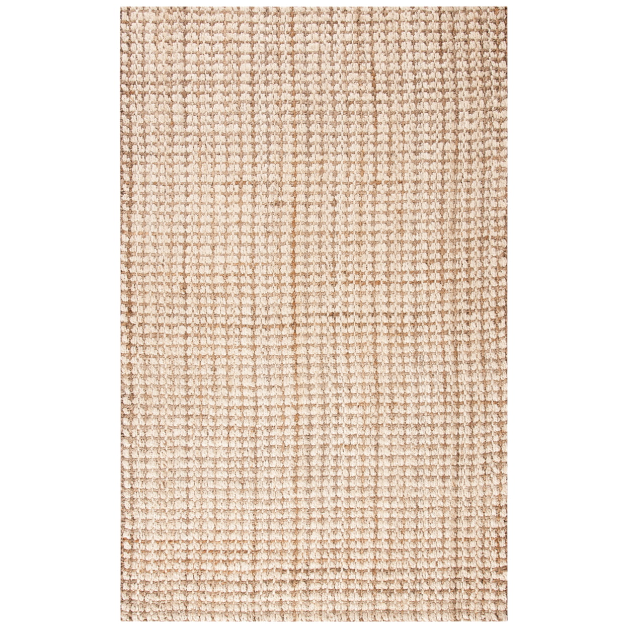 SAFAVIEH Natural Fiber Aletha Solid Jute Area Rug, Ivory/Natural, 5' x ...