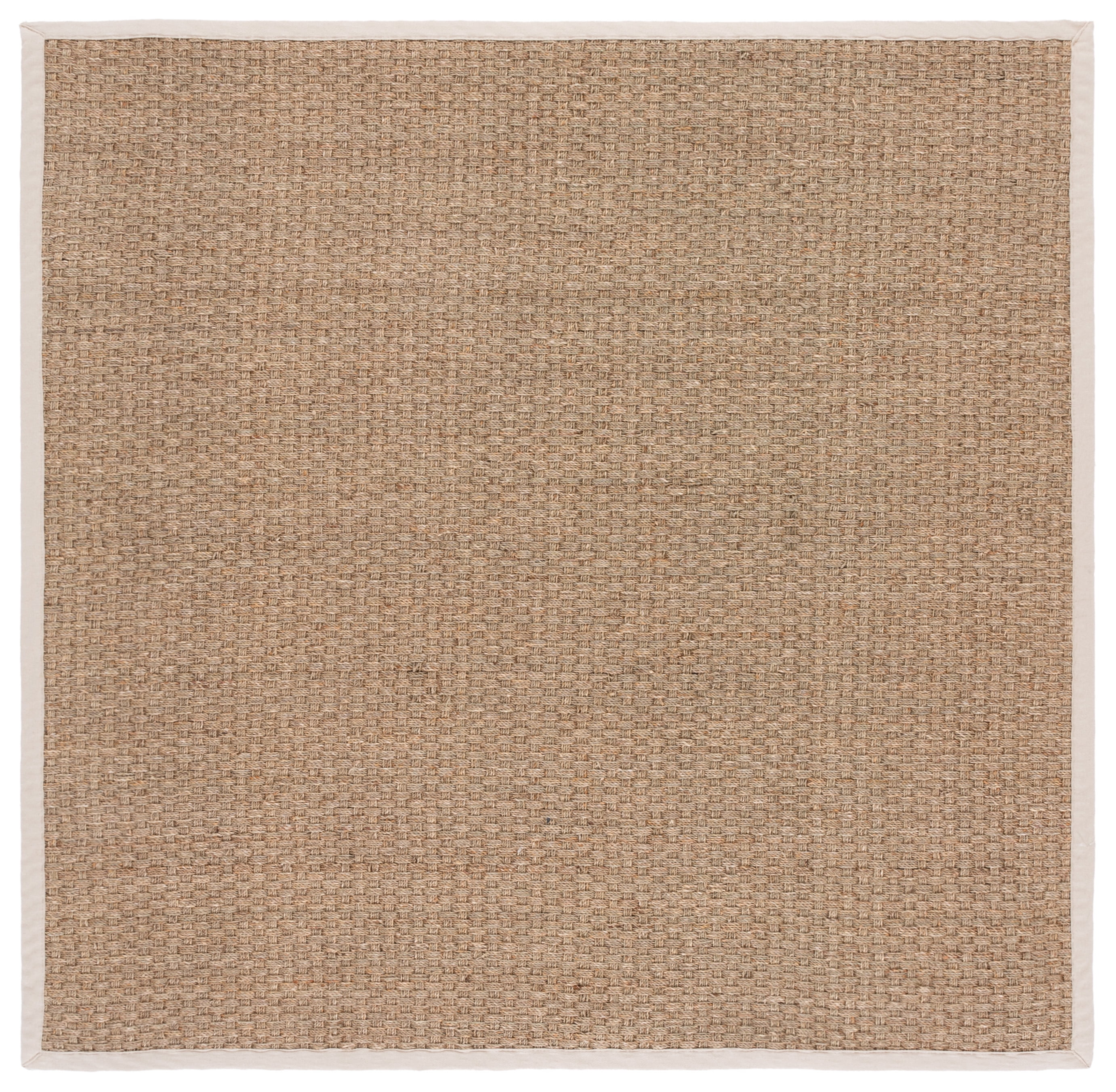 SAFAVIEH Natural Fiber Arbor Bordered Area Rug, Natural/Ivory, 8' x 8 ...