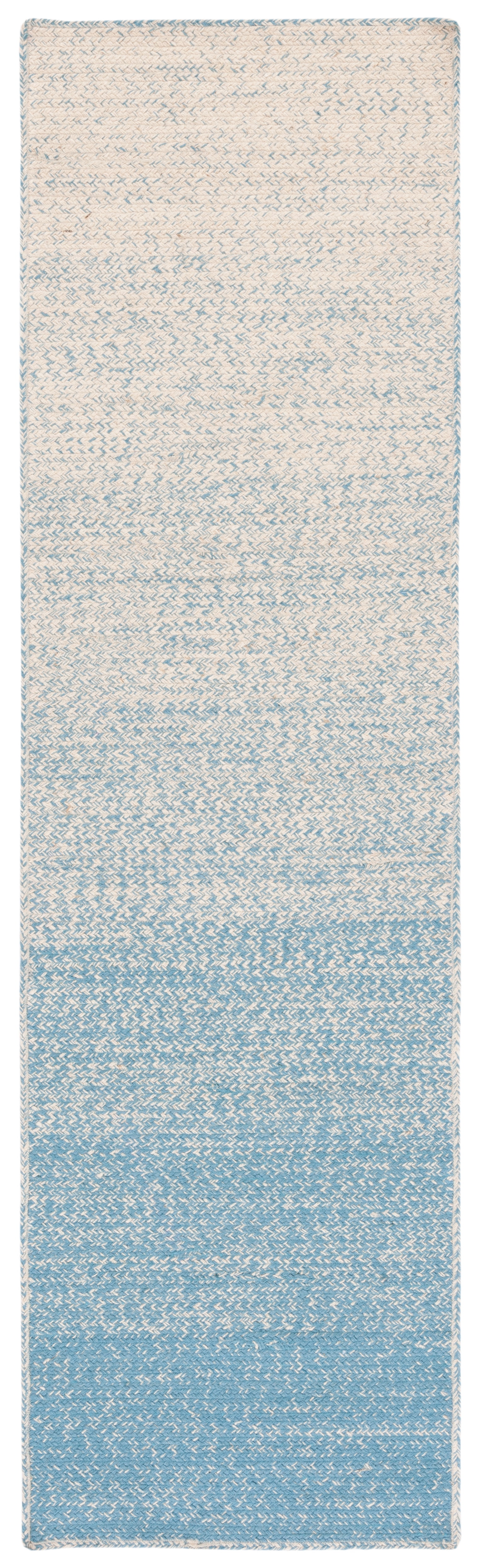 SAFAVIEH Natural Fiber Arda Gradient Runner Rug, Natural/Light Blue, 2 ...