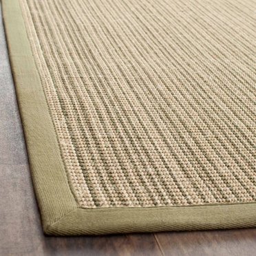 SAFAVIEH Natural Fiber Aspen Striped Sisal Area Rug, Rust, 2'6" x 4 ...