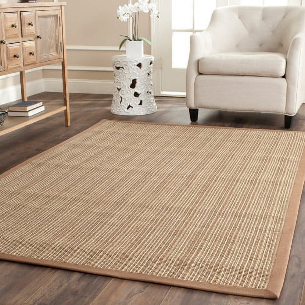 SAFAVIEH Natural Fiber Aspen Striped Sisal Area Rug, Tan, 5' x 7'6 ...