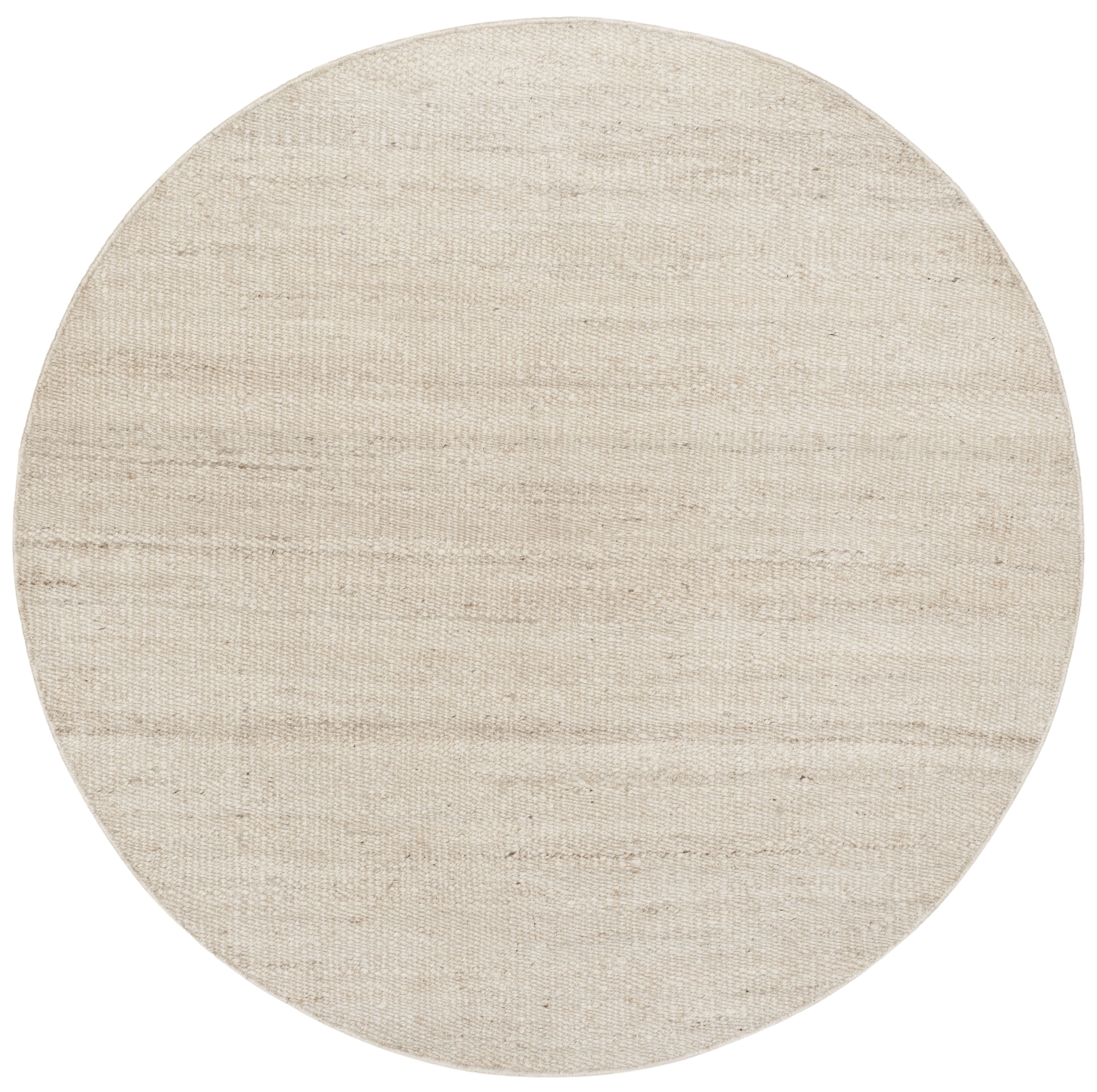SAFAVIEH Natural Fiber Clara Solid Area Rug, Ivory, 8' x 8' Round ...