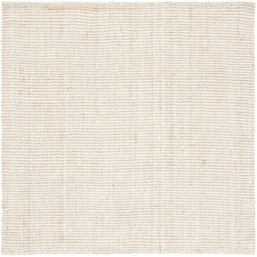 SAFAVIEH Natural Fiber Henrika Geometric Area Rug, Bleach, 7' x 7 ...