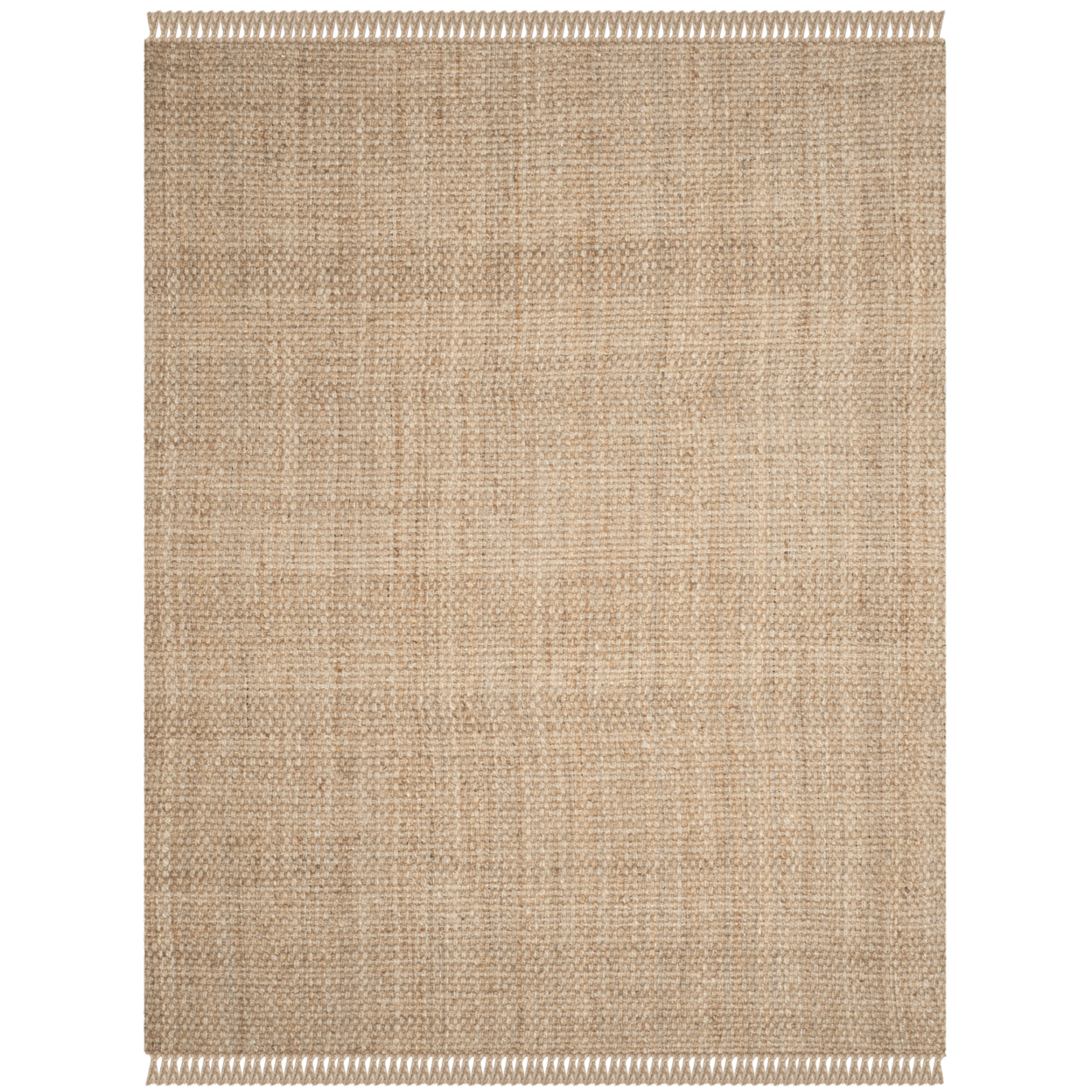 SAFAVIEH Natural Fiber Kathleen Border Jute Area Rug, Brown/Rust, 4' x ...