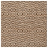 SAFAVIEH Natural Fiber Ezra Geometric Area Rug, Natural, 6' x 6' Square ...