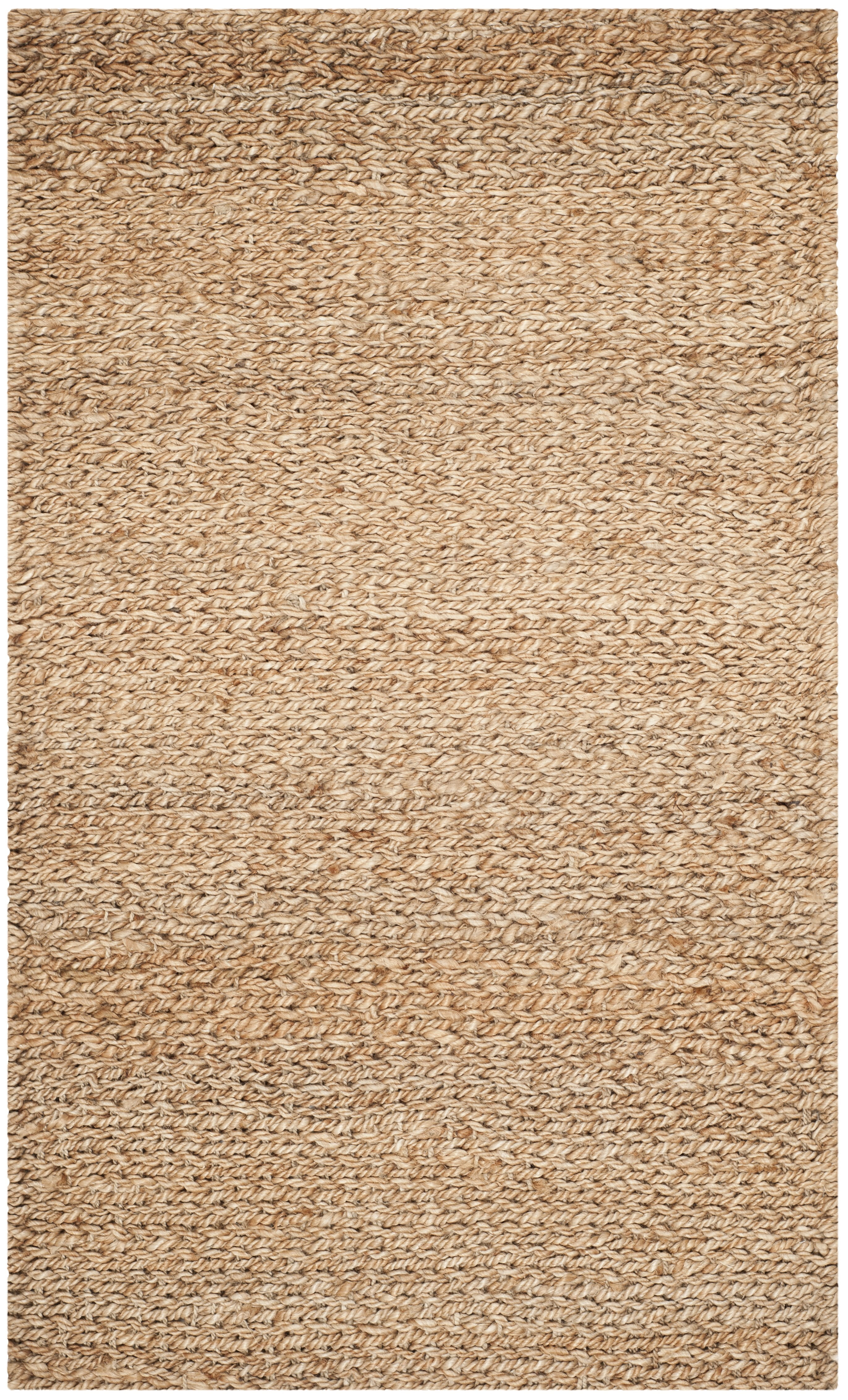 SAFAVIEH Natural Fiber Jerald Solid Area Rug, Natural, 3' x 5 ...