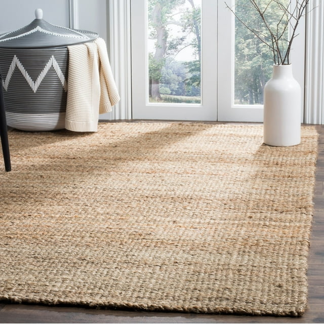 SAFAVIEH Natural Fiber Jerald Braided Jute Area Rug, Natural, 9' x 12 ...