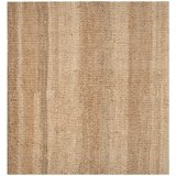 SAFAVIEH Natural Fiber Jerald Solid Area Rug, Natural, 9' x 9' Square ...