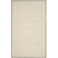 SAFAVIEH Natural Fiber Kentigern Border Seagrass Area Rug, Marble/Khaki ...