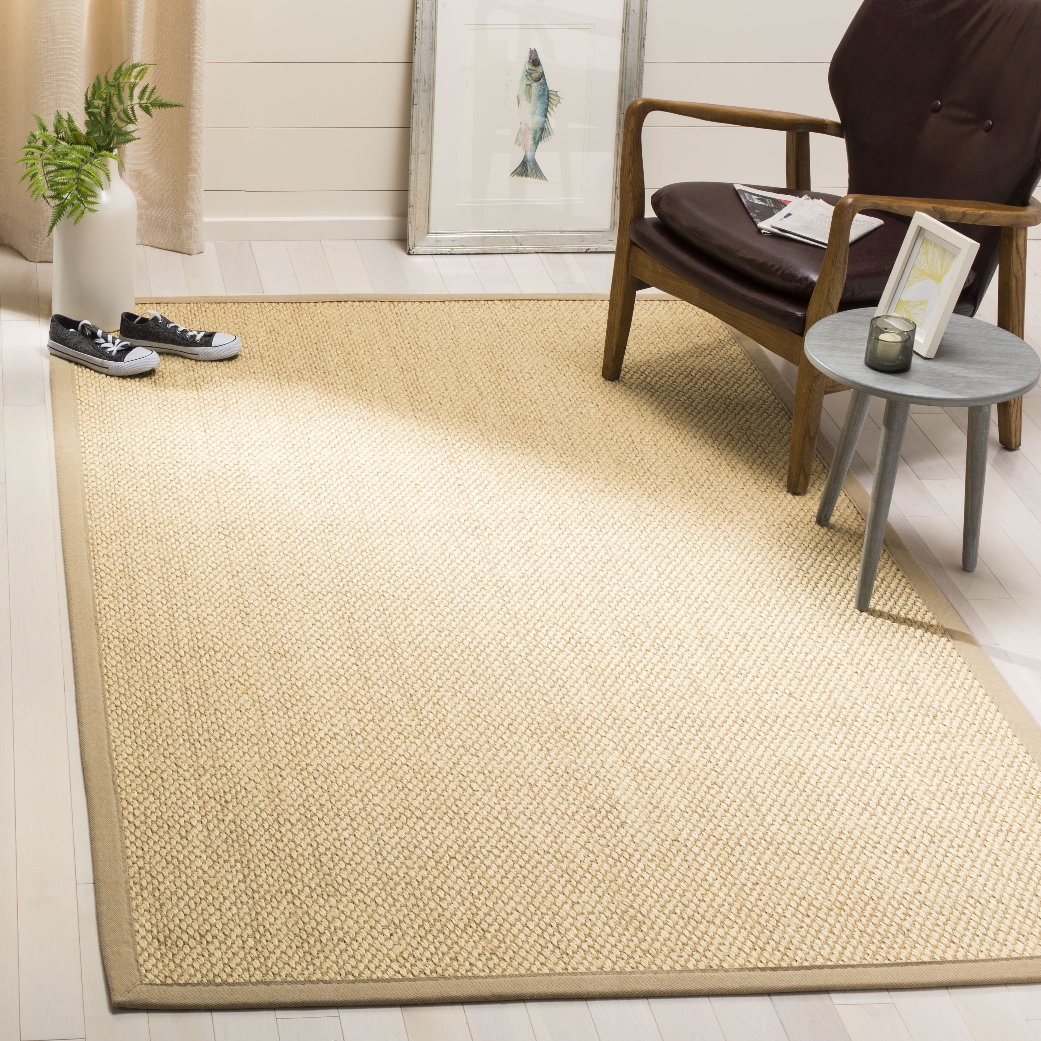 SAFAVIEH 8' x 10' Natural Fiber Laidley Sisal Area Rug, Ivory/Beige ...