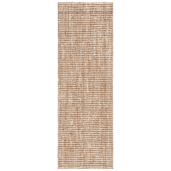 SAFAVIEH Natural Fiber Levi Solid Runner Rug, Natural/Ivory, 2'6" x 12 ...