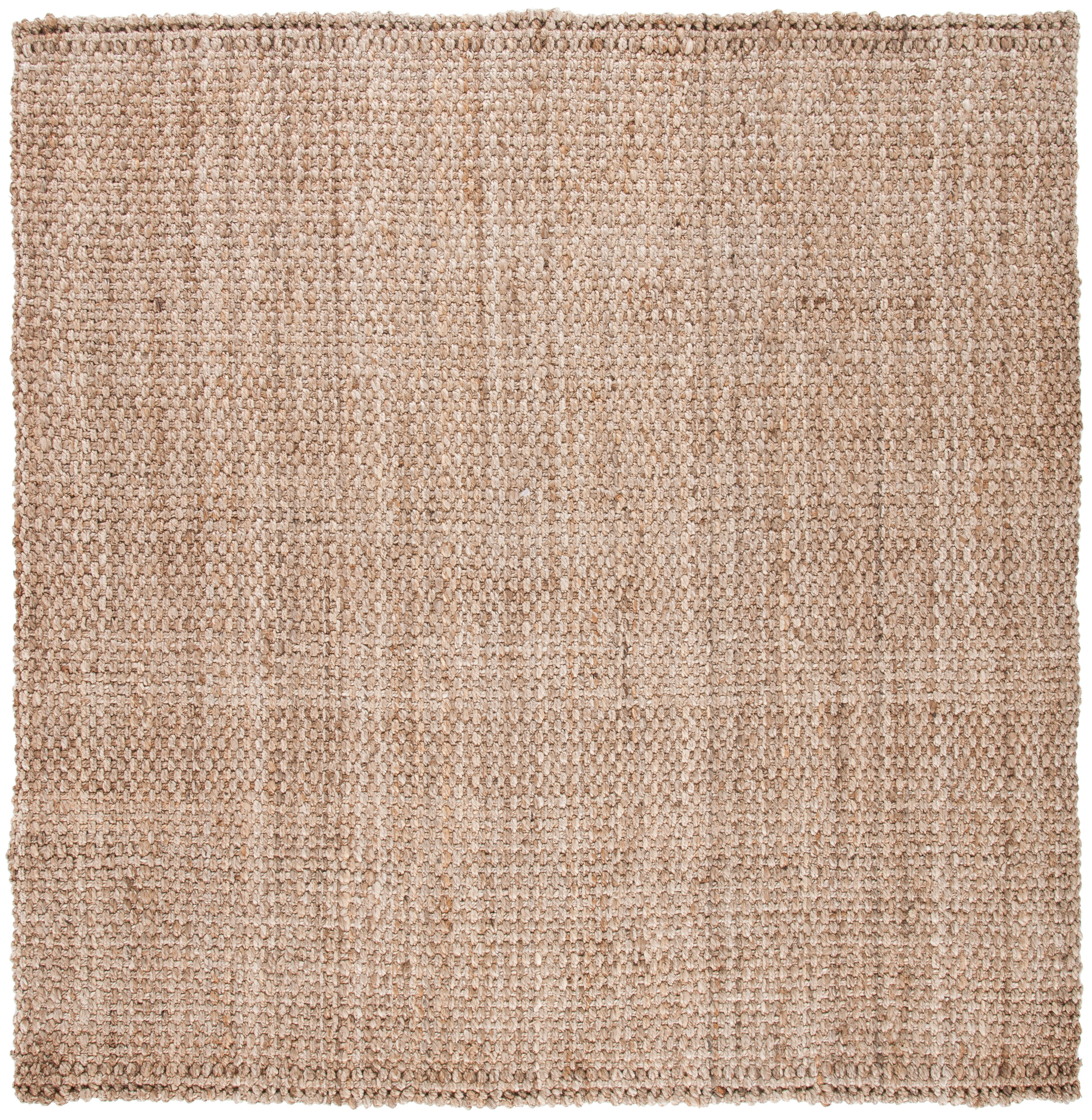 SAFAVIEH Natural Fiber London Solid Area Rug, Natural, 7' x 7' Square ...