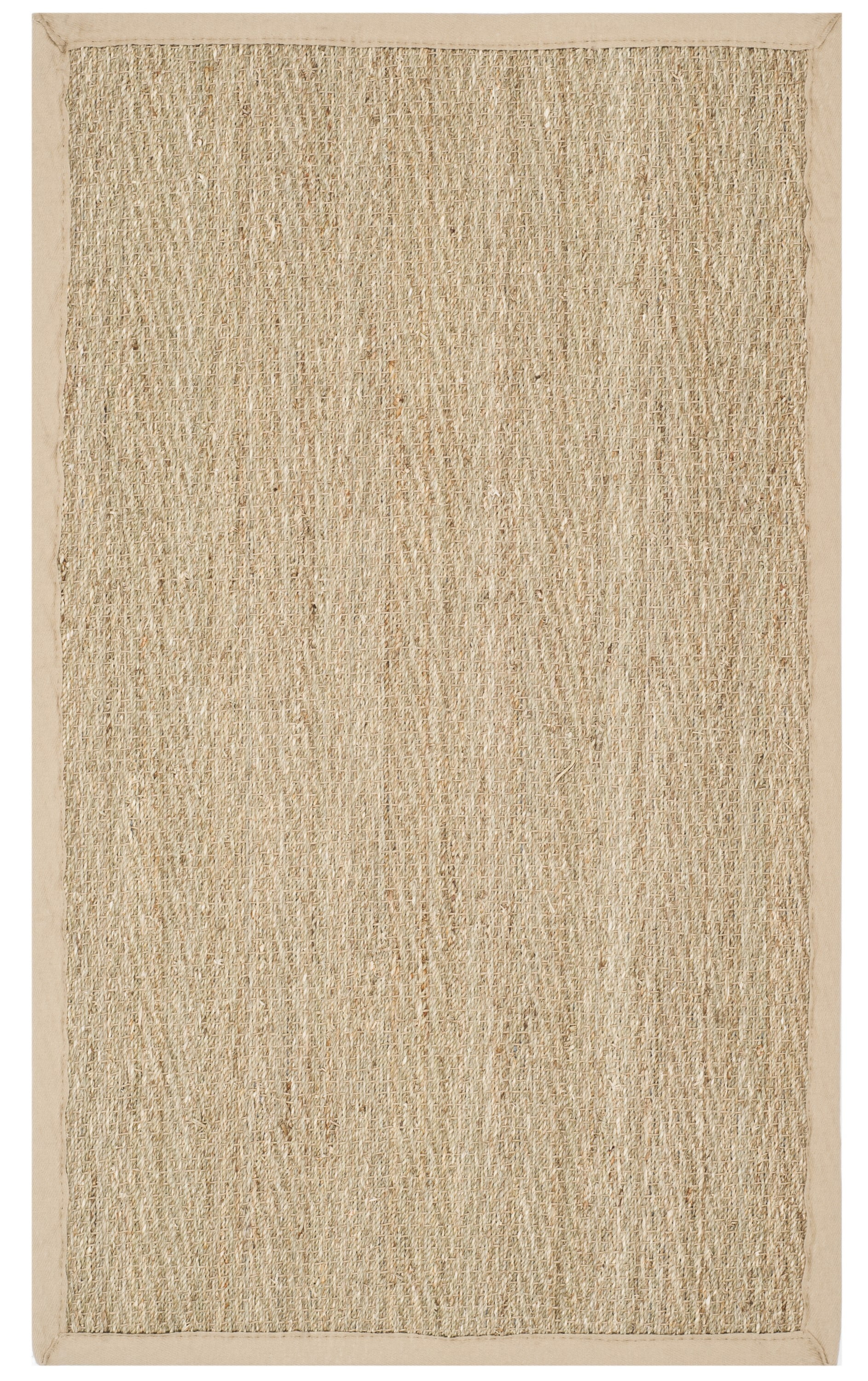 SAFAVIEH Natural Fiber Maisy Border Seagrass Area Rug, Natural/Beige, 3 ...