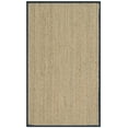 SAFAVIEH Natural Fiber Maisy Border Seagrass Area Rug, Natural/Blue, 2 ...