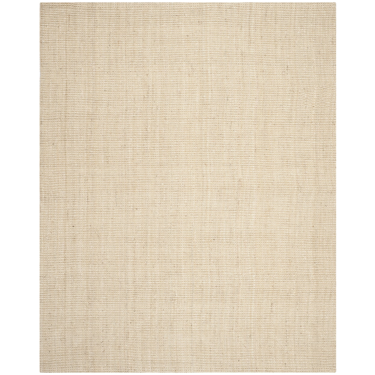 SAFAVIEH Natural Fiber Milica Solid Area Rug, Ivory, 5' x 5' Square ...