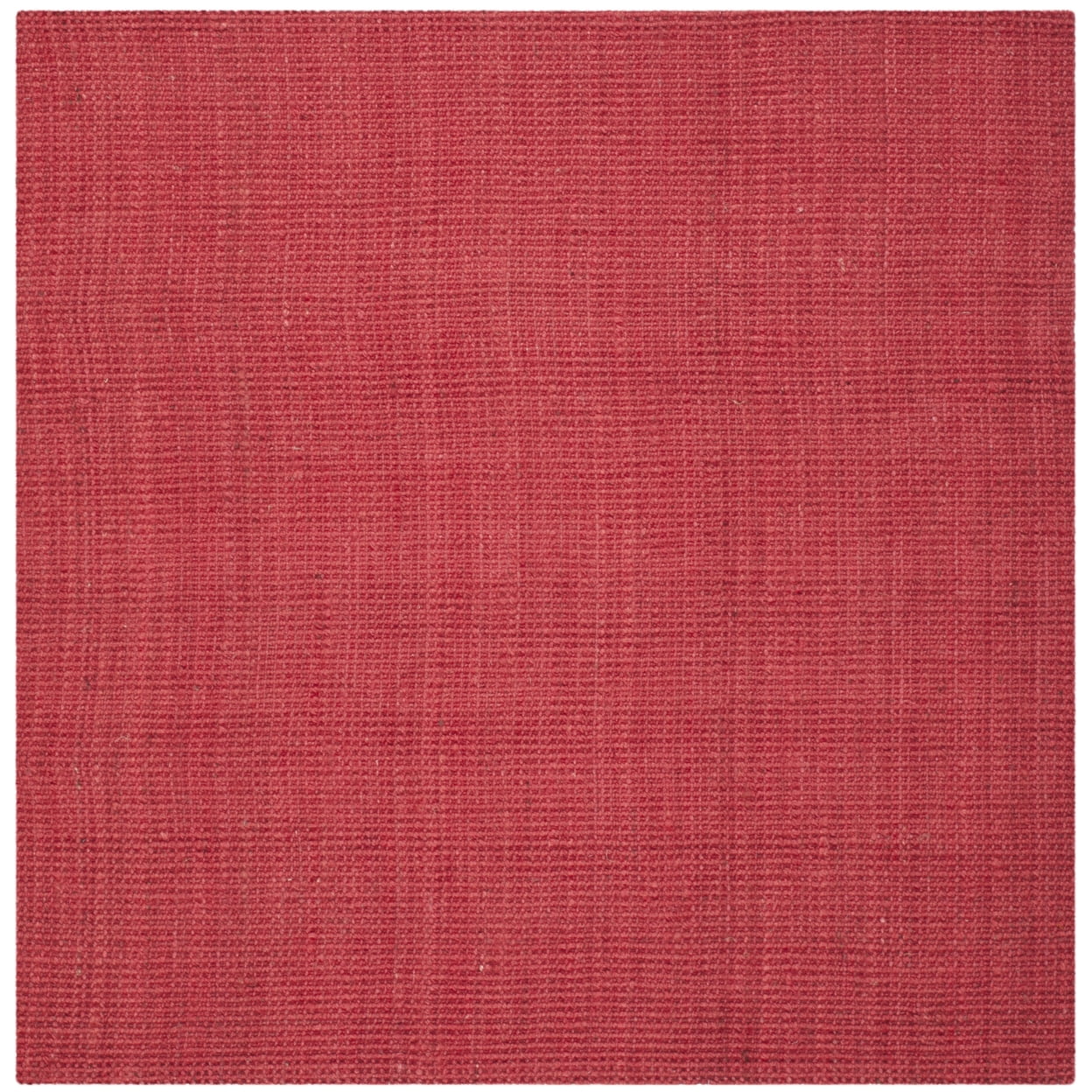 SAFAVIEH Natural Fiber Milica Braided Jute Area Rug, Red, 7' x 7 ...
