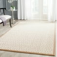 SAFAVIEH Natural Fiber Oswin Geometric Area Rug, Natural, 9' x 12 ...