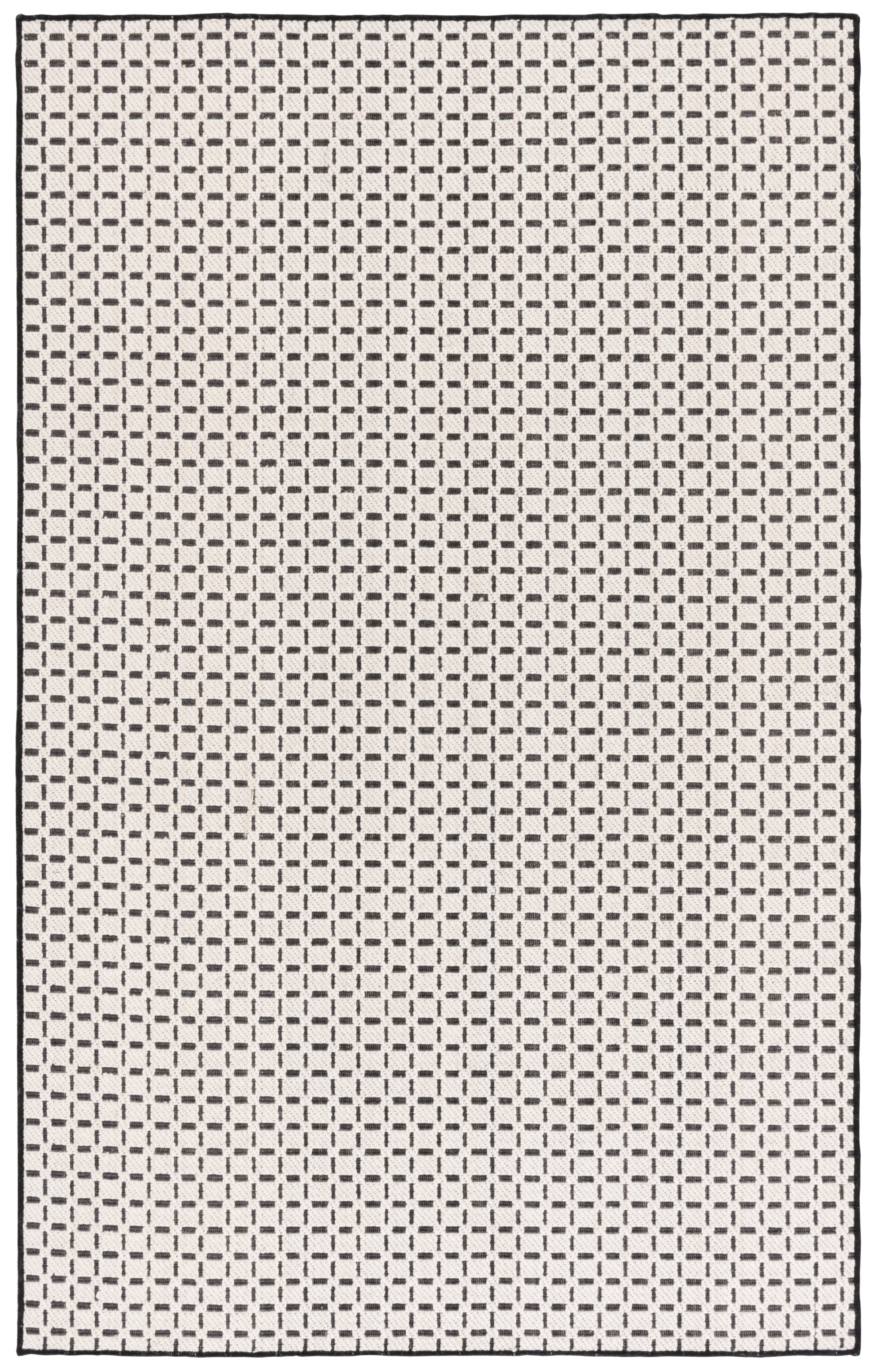 SAFAVIEH Natural Fiber Phelim Geometric Area Rug, Ivory/Black, 3' x 5 ...