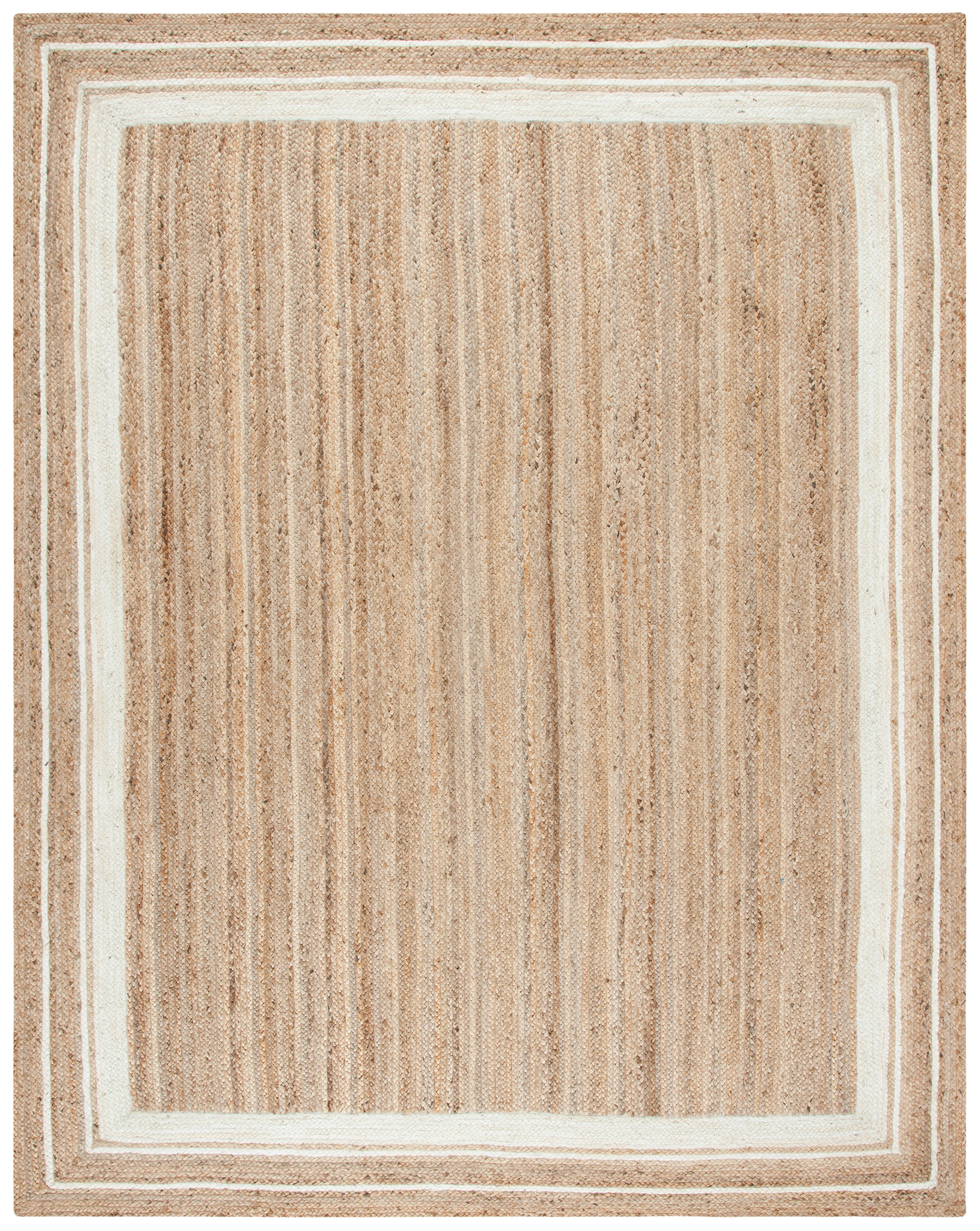 SAFAVIEH Natural Fiber Seanan Bordered Area Rug, Natural/Ivory, 9' x 12 ...