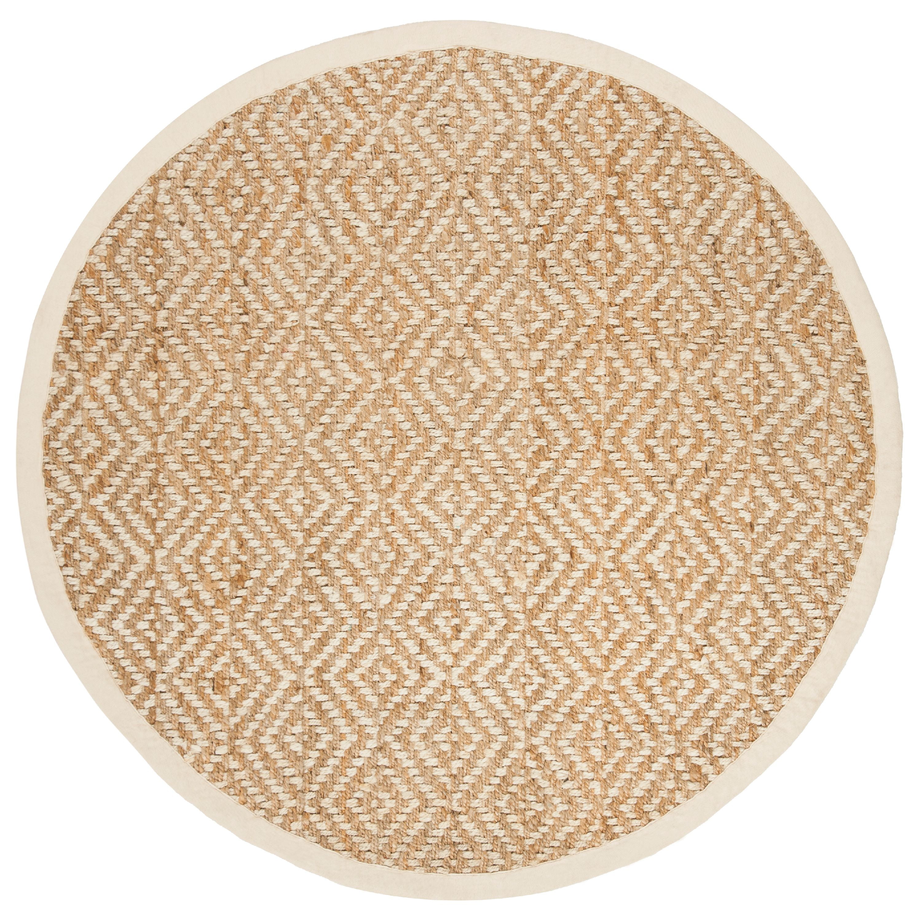 Free Shipping! Safavieh Natural Fiber Jute Area Rug 6' Round Ivory ...