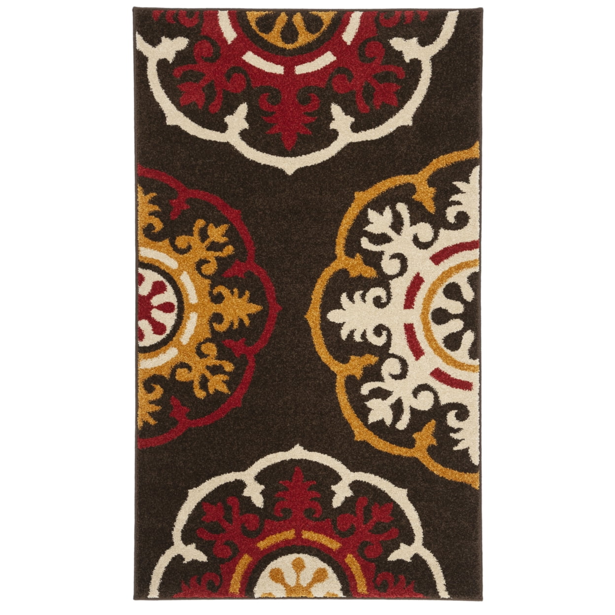 SAFAVIEH Newbury Collection NWB8699-2540 Brown / Red Rug - Walmart.com