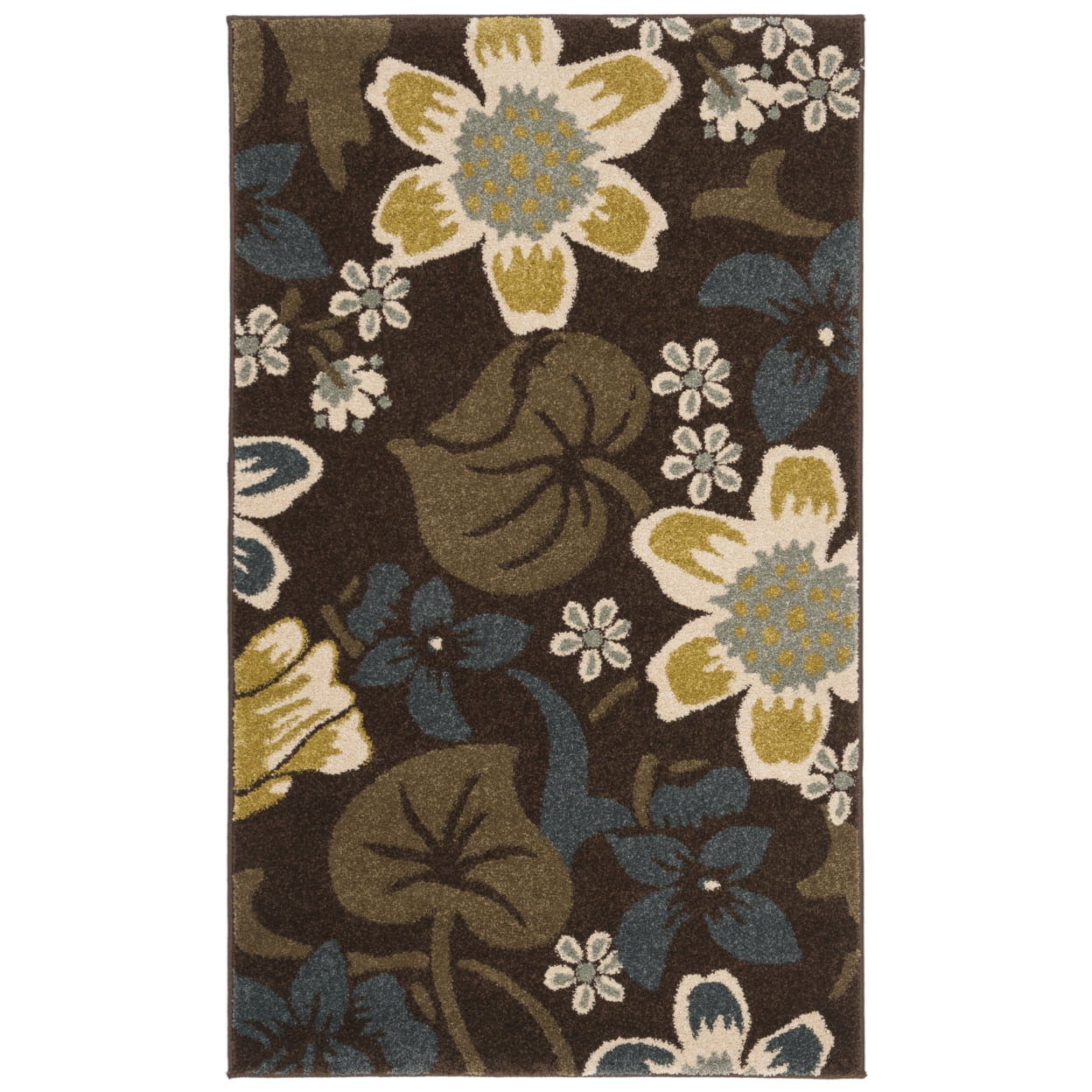 SAFAVIEH Newbury Collection NWB8706-2521 Brown / Blue Rug - Walmart.com