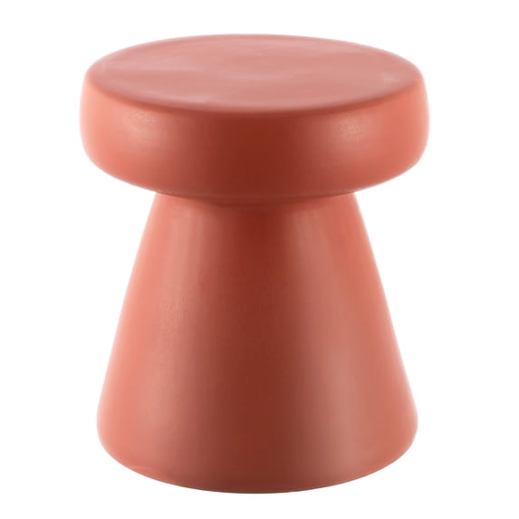 SAFAVIEH Noma 16" Modern Solid Ceramic Garden Stool, Terracotta ...