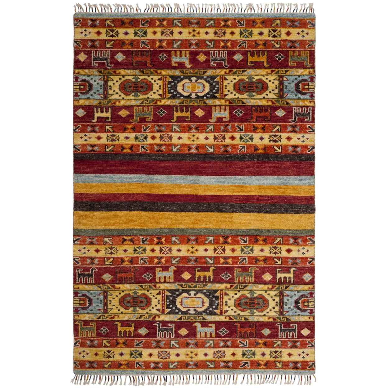 SAFAVIEH Nomad Collection NMD788A Hand-knotted Multi Rug - Walmart.com