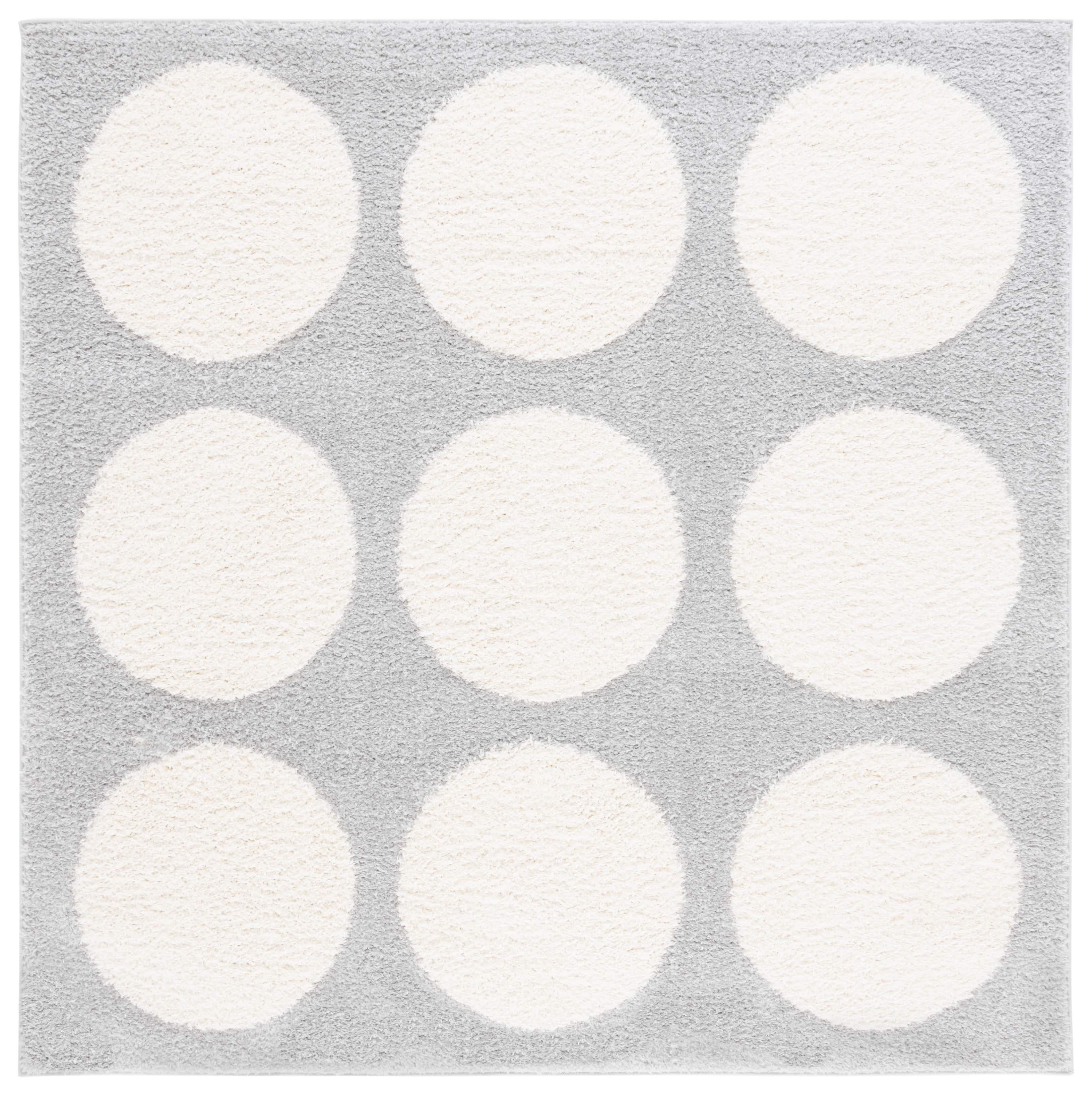 SAFAVIEH Norway Dusko Trellis Area Rug, Grey/Ivory, 6'7" x 6'7" Square ...