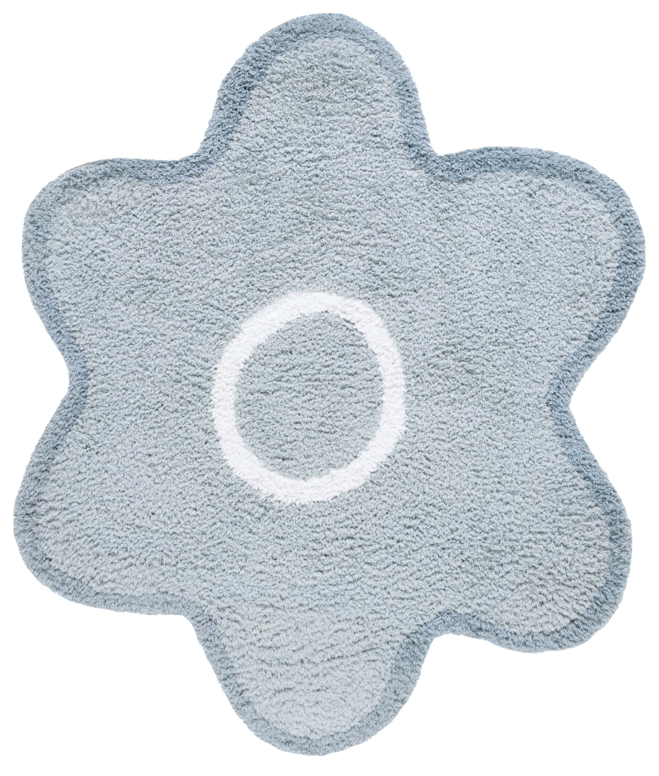 SAFAVIEH Novelty Deonne Abstract Area Rug, Light Grey/Ivory, 6' x 6 ...