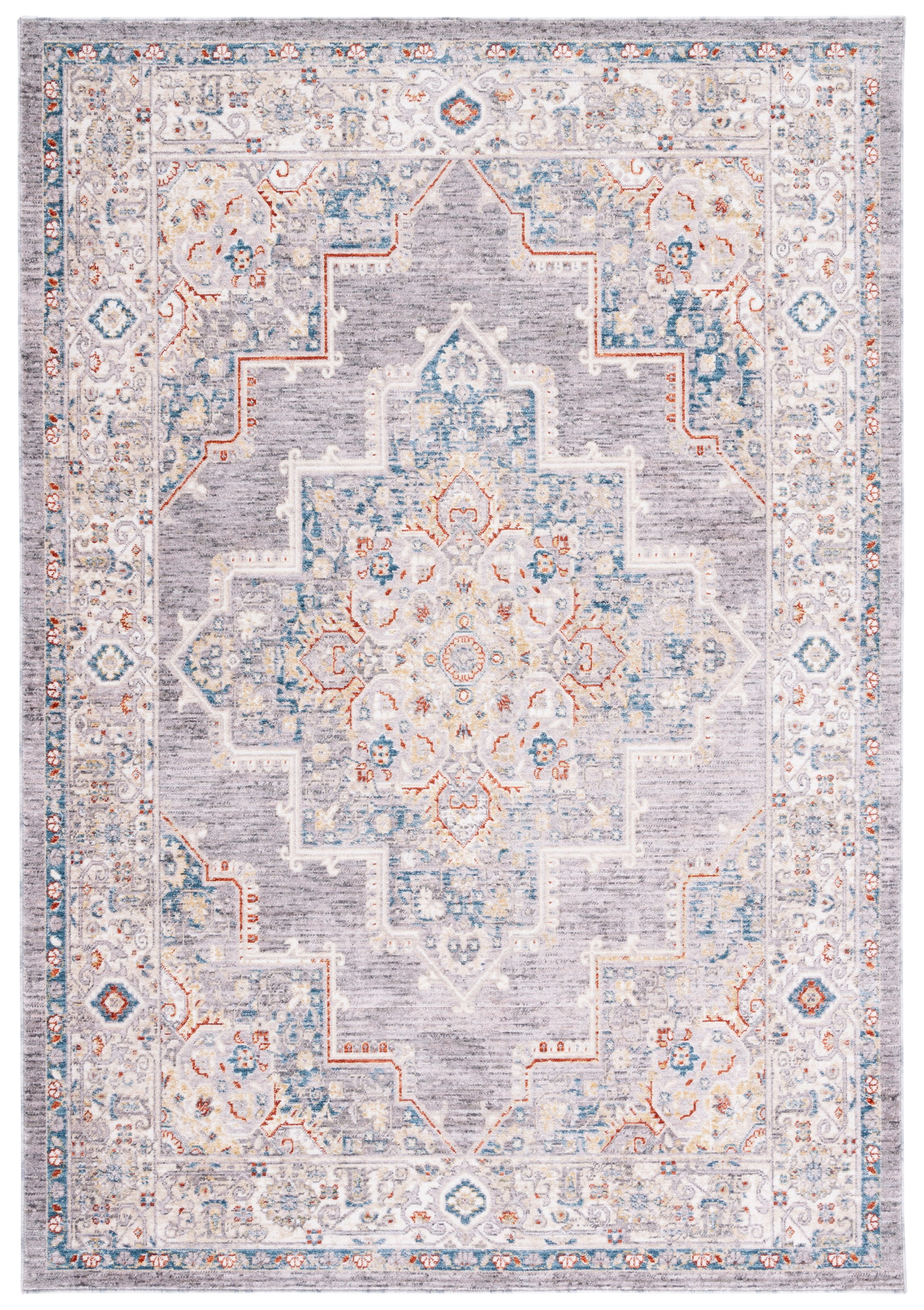 SAFAVIEH Olympia Collection OPA208F Dark Grey / Beige Rug - Walmart.com