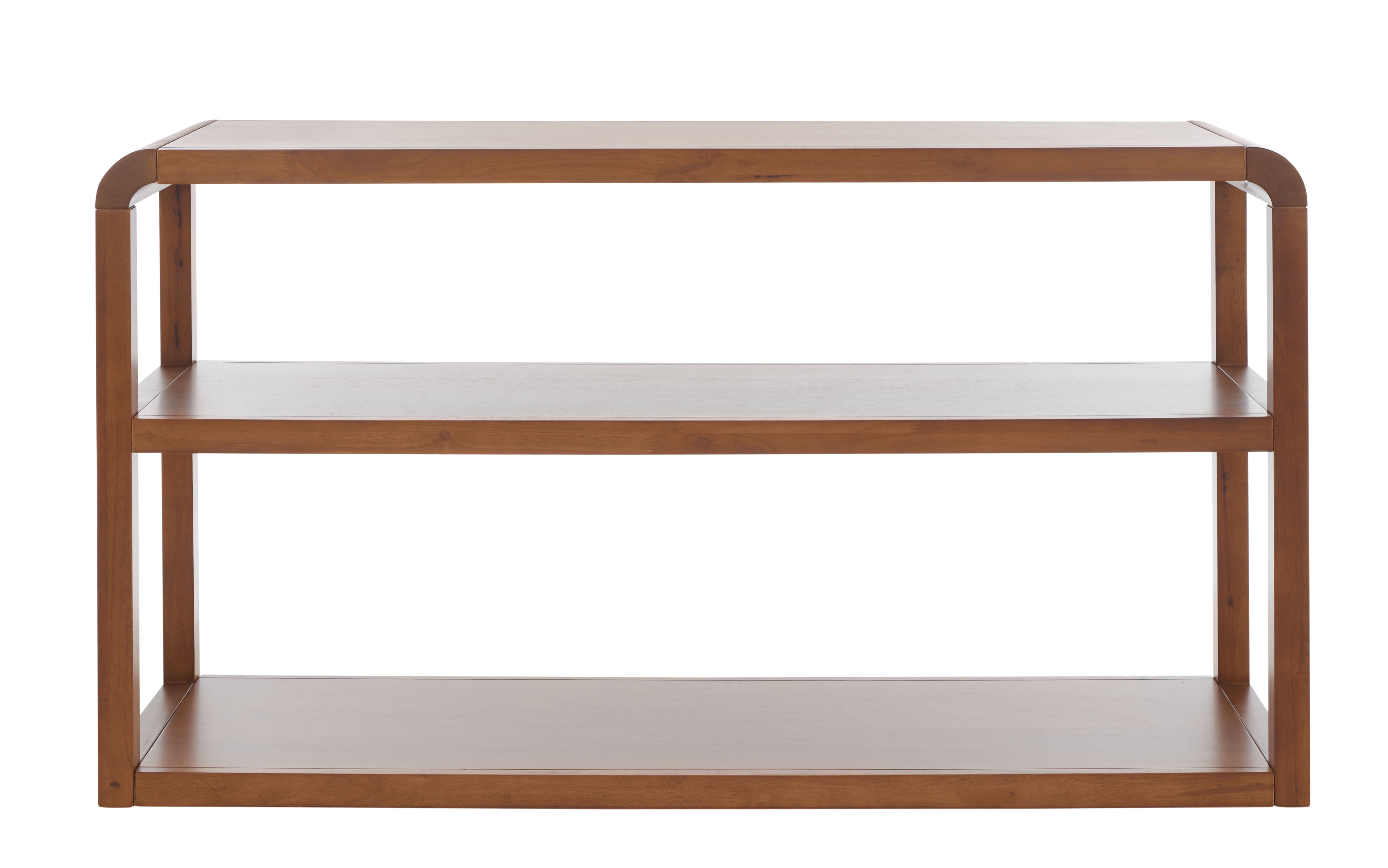 SAFAVIEH Omara Modern 3 Tier Wood Console Table, Walnut - Walmart.com