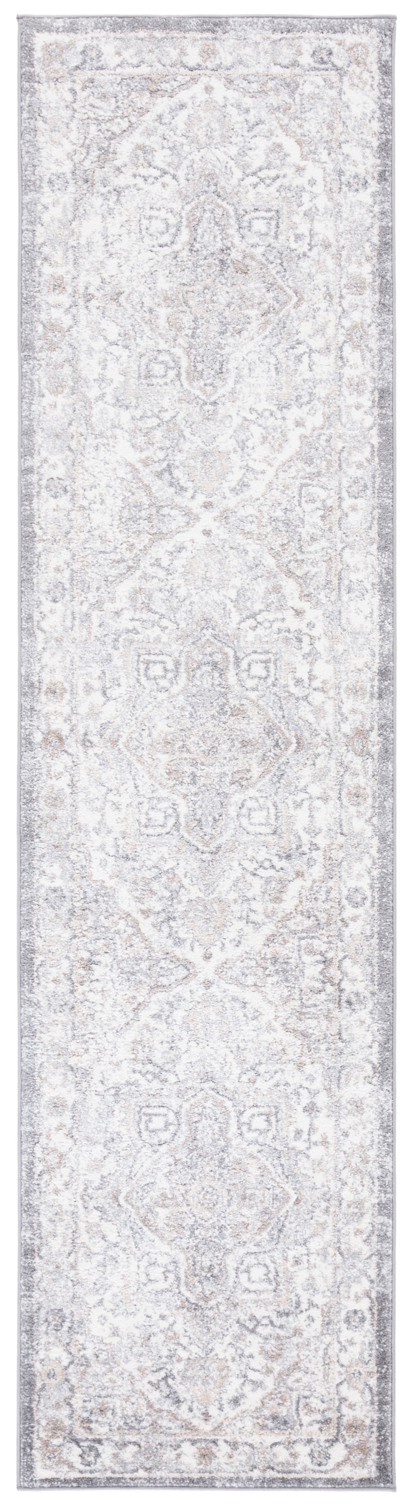SAFAVIEH Opal Daithi Oriental Runner Rug, Grey/Ivory, 2'3" x 9 ...