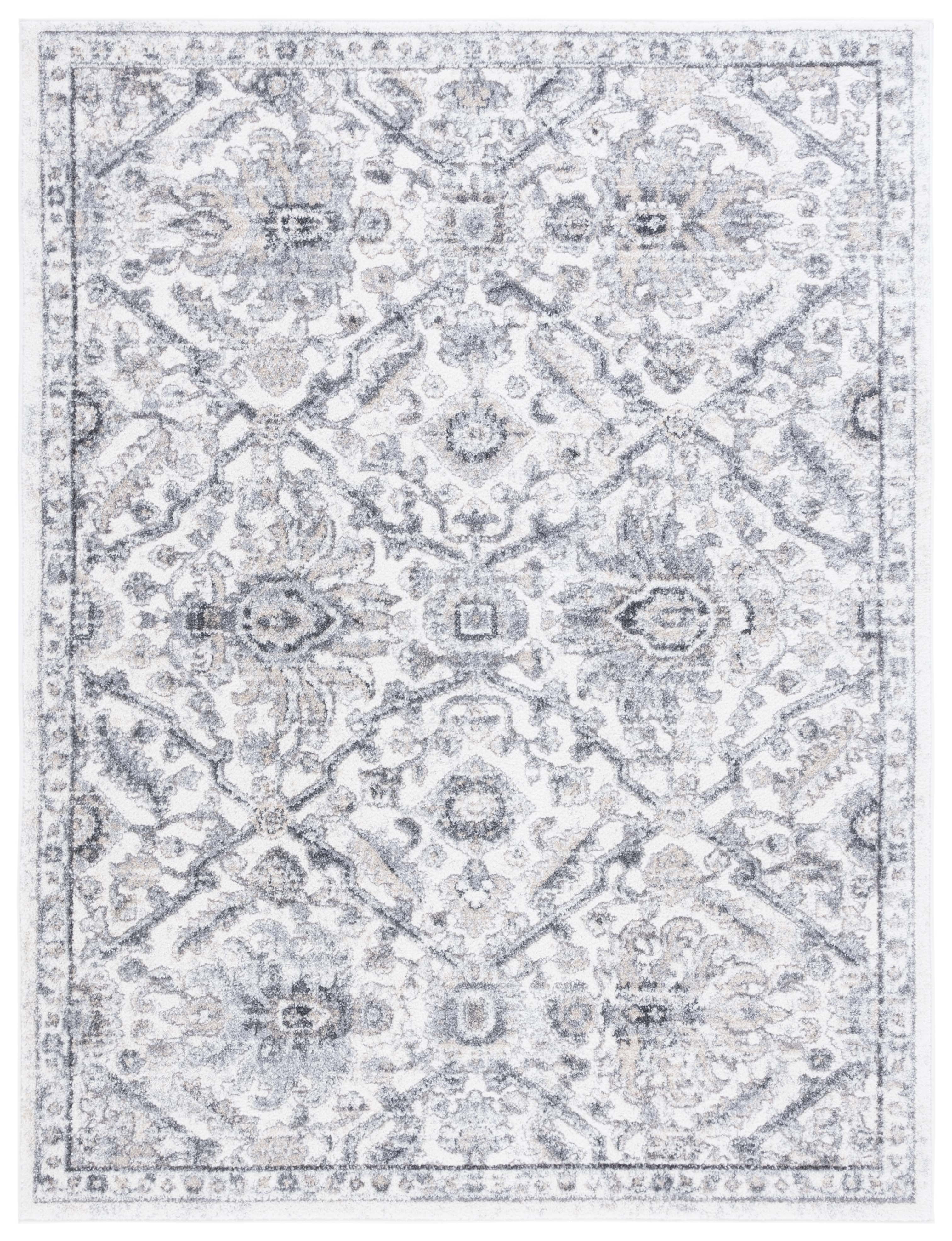 Safavieh Opal Helen Oriental Area Rug, Grey/Ivory, 4' x 6', Synthetic ...