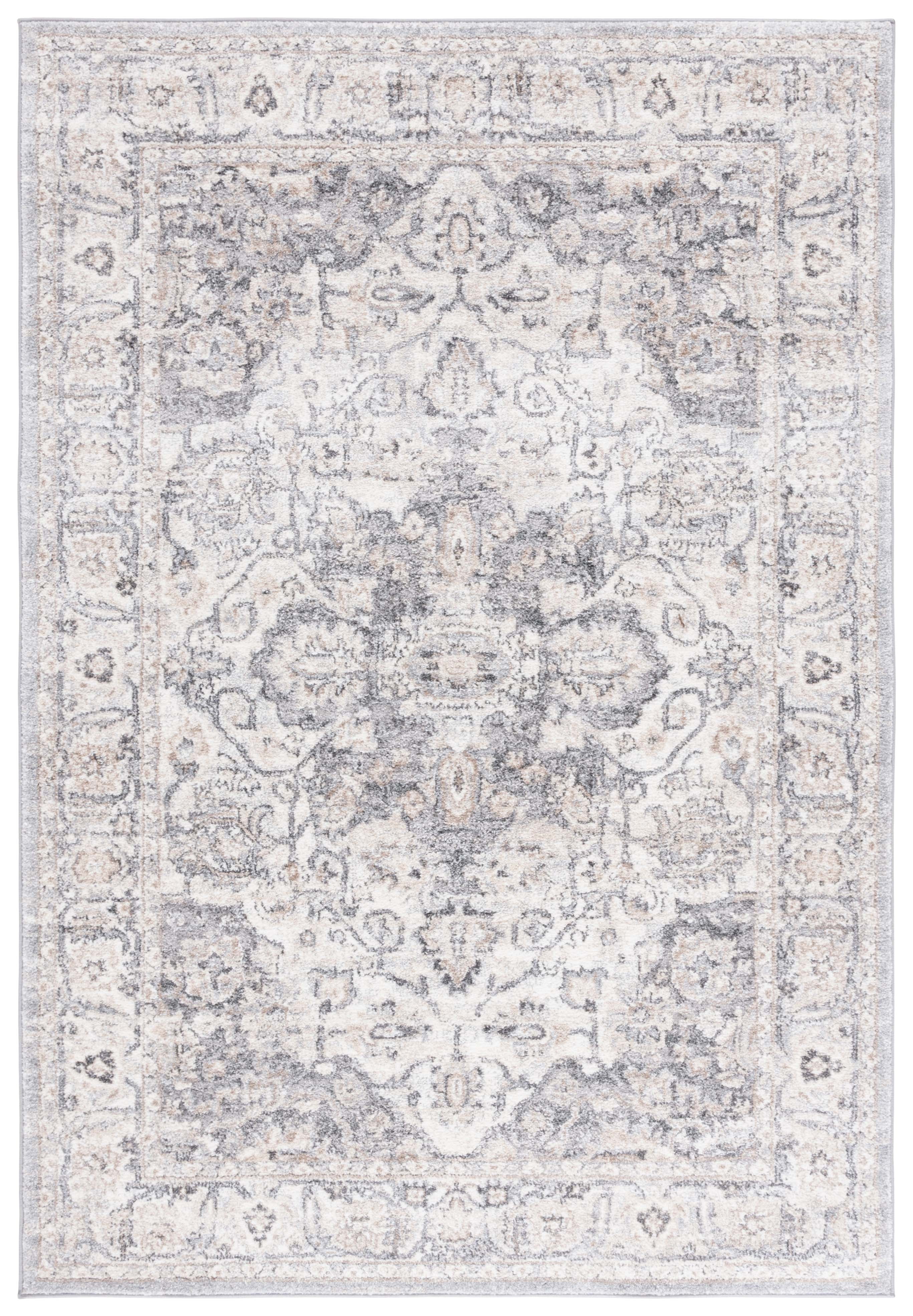 SAFAVIEH Opal Marisa Oriental Area Rug, Grey/Ivory, 5'3" x 7'6 ...
