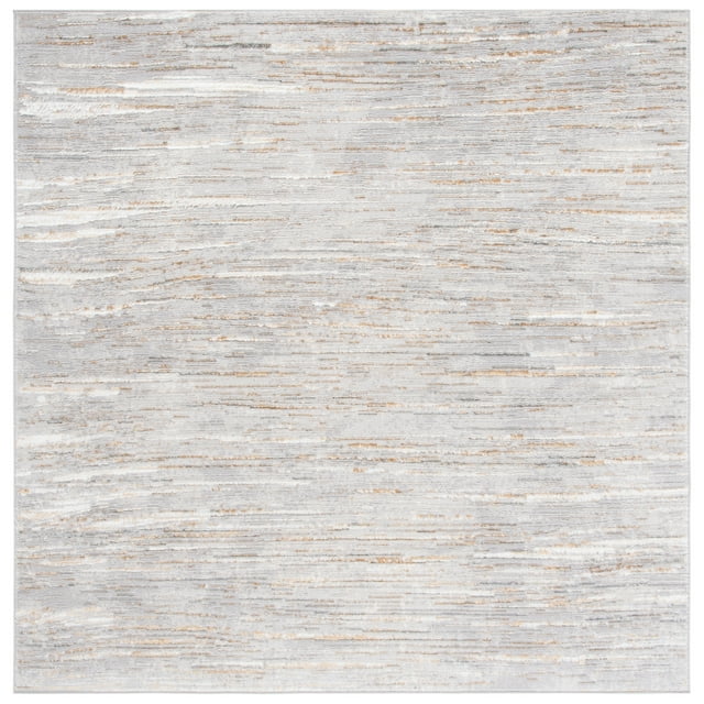 SAFAVIEH Orchard Edythe Distressed Area Rug, Grey/Gold, 3' x 3' Square ...
