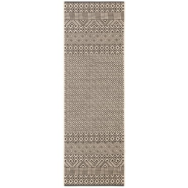 Better Homes & Gardens 5' x 7' Charcoal Diamond Outdoor Rug - Walmart.com