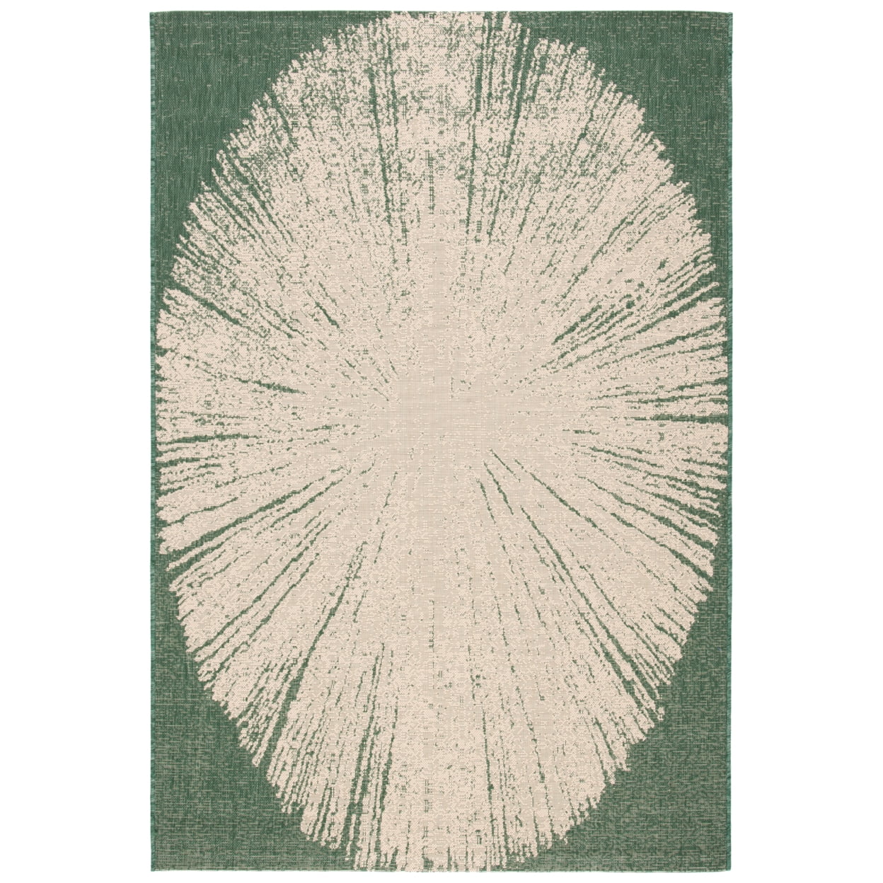 SAFAVIEH Courtyard Lincoln Radiant Indoor/Outdoor Area Rug, Dark Green ...