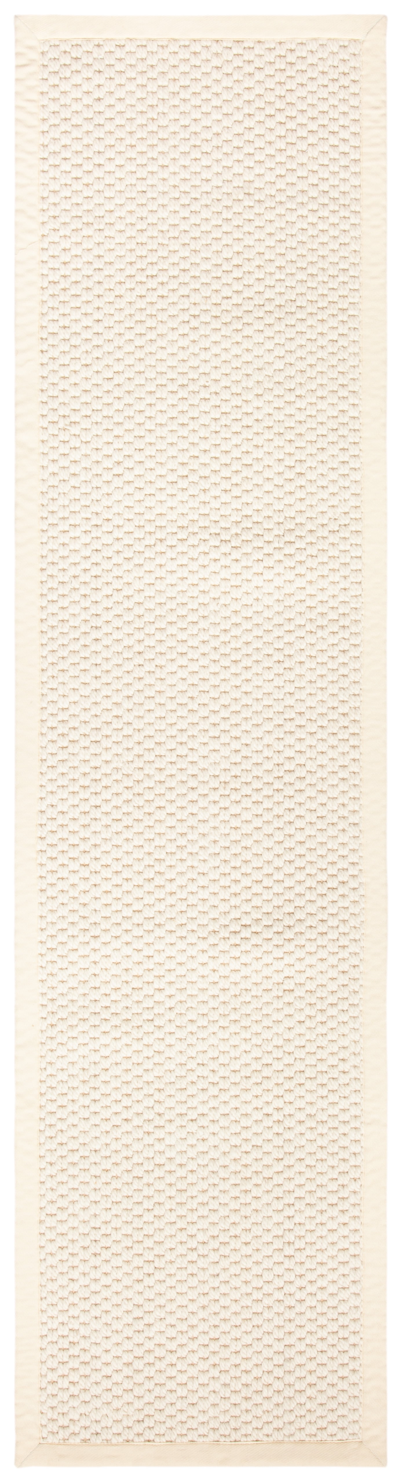 SAFAVIEH Palm Beach Carlie Bordered Runner Rug, Ivory, 2' x 8 ...
