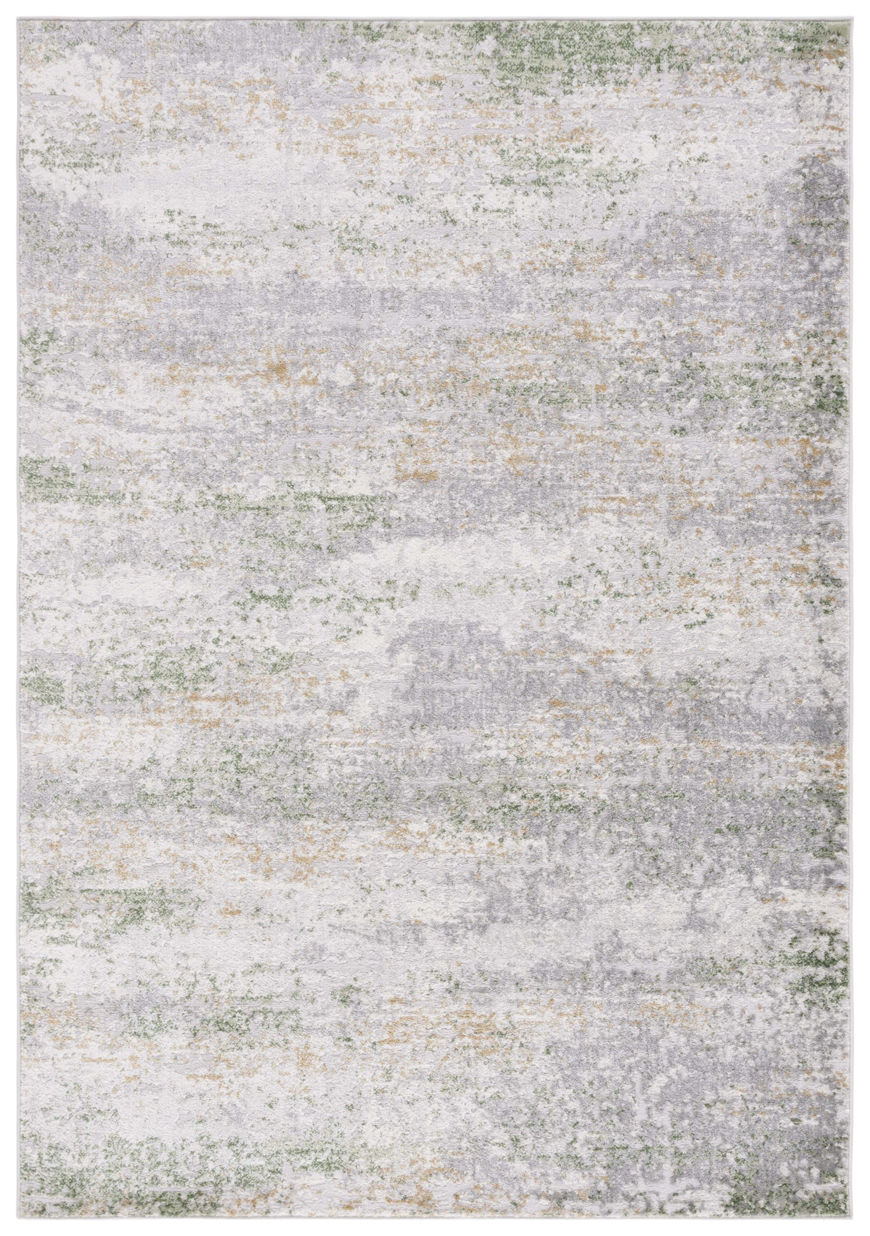 SAFAVIEH Palma Amelia Abstract Area Rug, Grey/Green, 5'5" x 7'7 ...