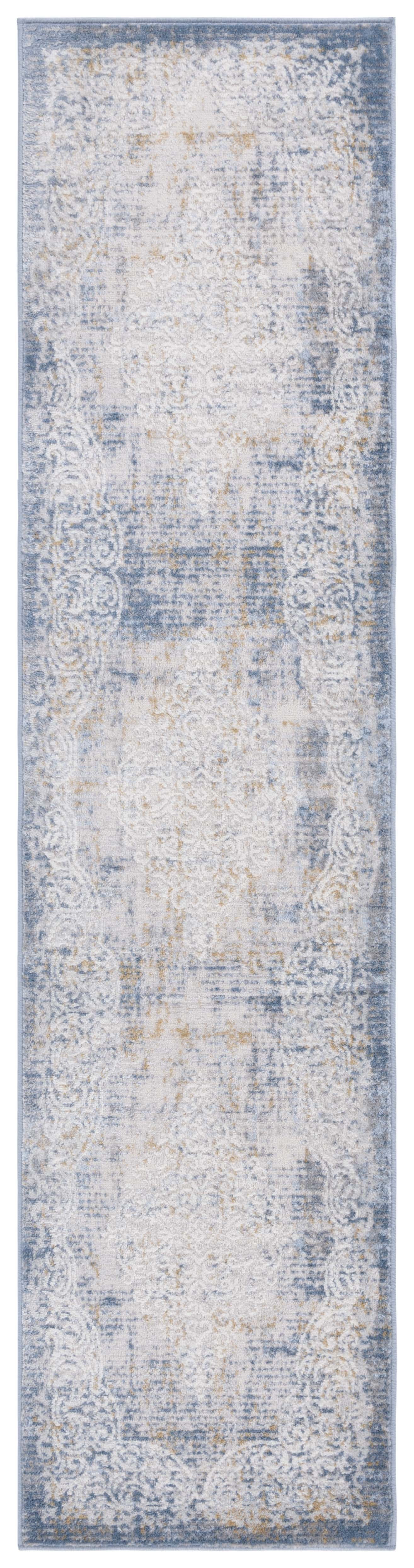 SAFAVIEH Palma Julia Distressed Runner Rug, Beige/Blue, 2'2" x 9 ...