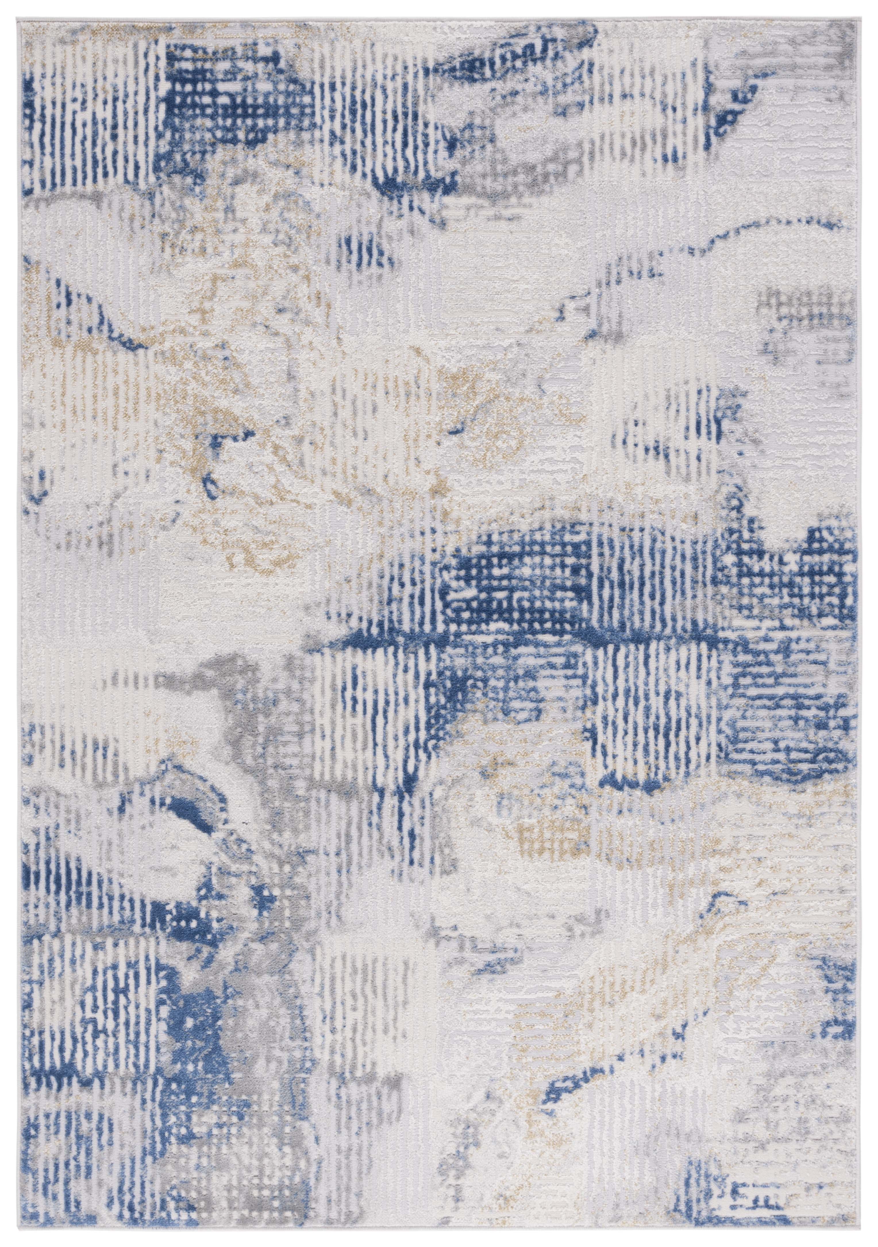 SAFAVIEH Palma Marin Abstract Area Rug, Beige/Blue, 9' x 12' - Walmart.com