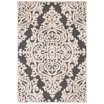SAFAVIEH Paradise Clarette Damask Floral Area Rug, Stone/Cream, 5'3" x ...