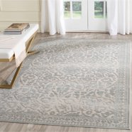 SAFAVIEH Paradise Kyler Floral Leaves Area Rug, Dark Brown, 4' x 5'7 ...